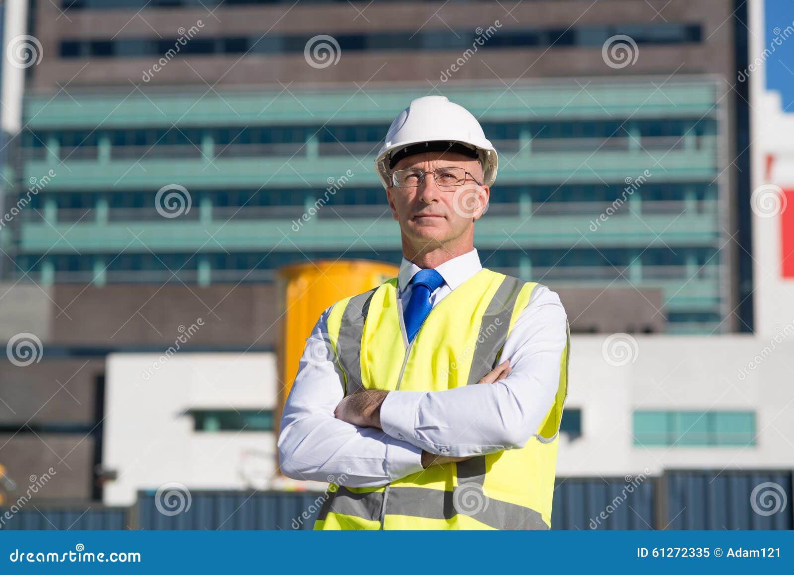 Senior engineer stock image. Image of business, arms - 61272335