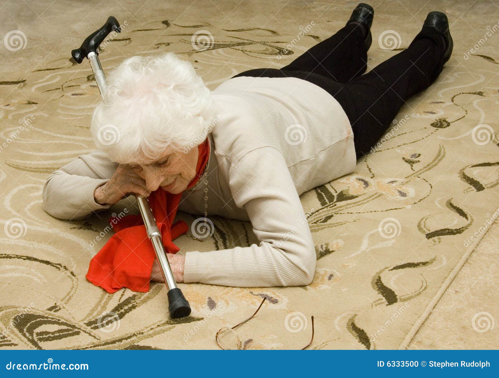 Senior Falling Stock Photo - Image: 6333500