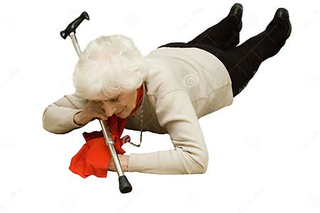 Senior falling isolated stock photo. Image of senior, struggle - 6340304