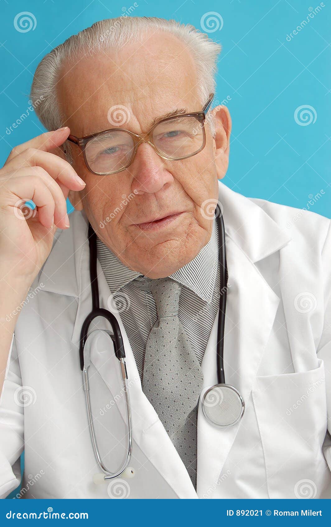 Senior family doctor stock image. Image of care, eyeglasses - 892021