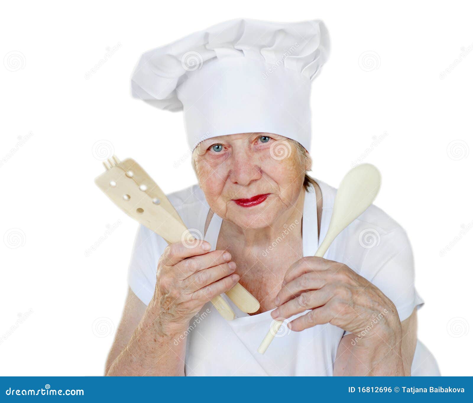 Senior female cook stock photo. Image of caucasian, woman - 16812696