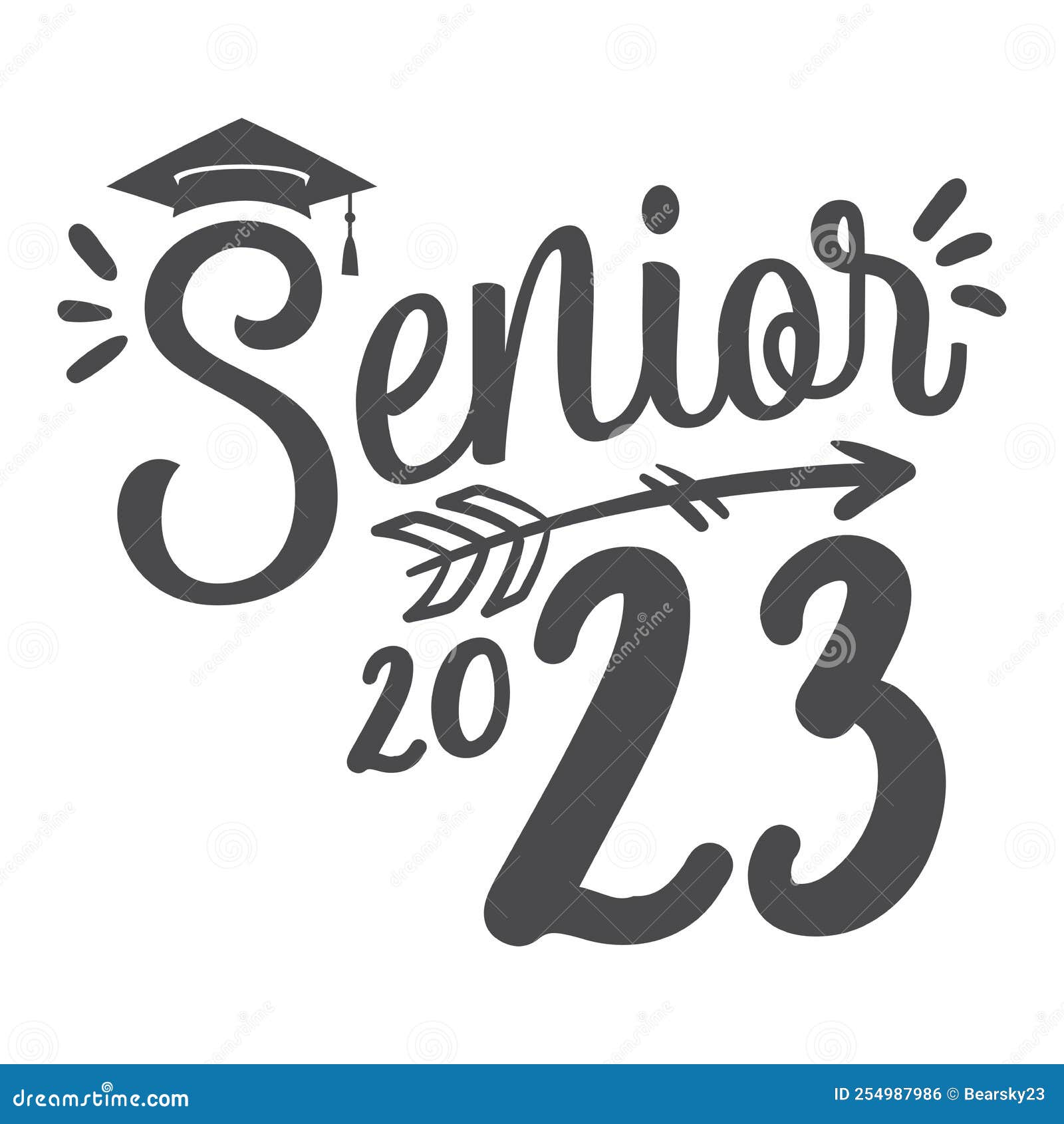Senior 2023 Graduation - Graduating Senior Class of 2023 Stock Vector ...