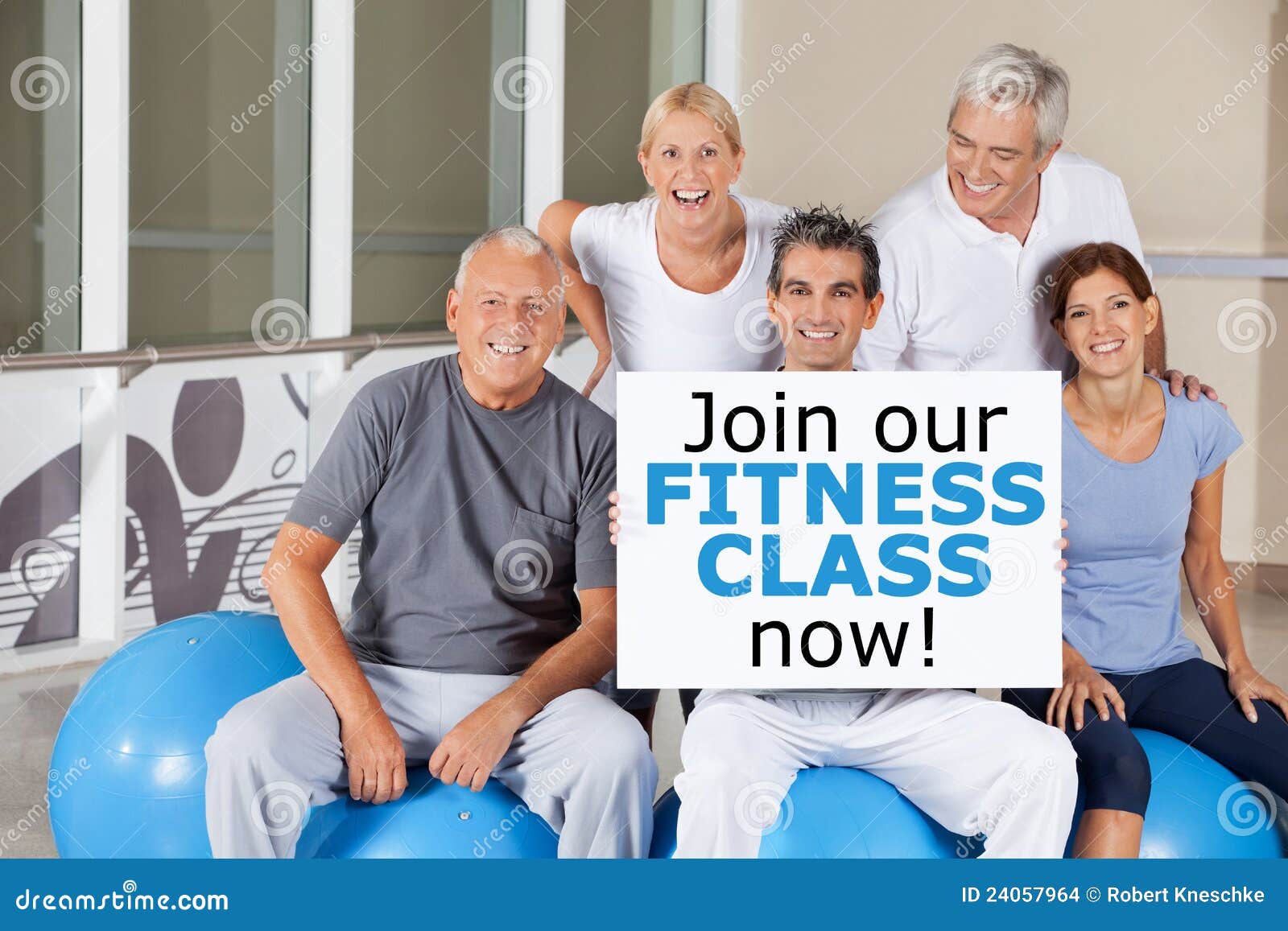 Senior Group Holding Join Now Sign Stock Photo - Image of citizens ...