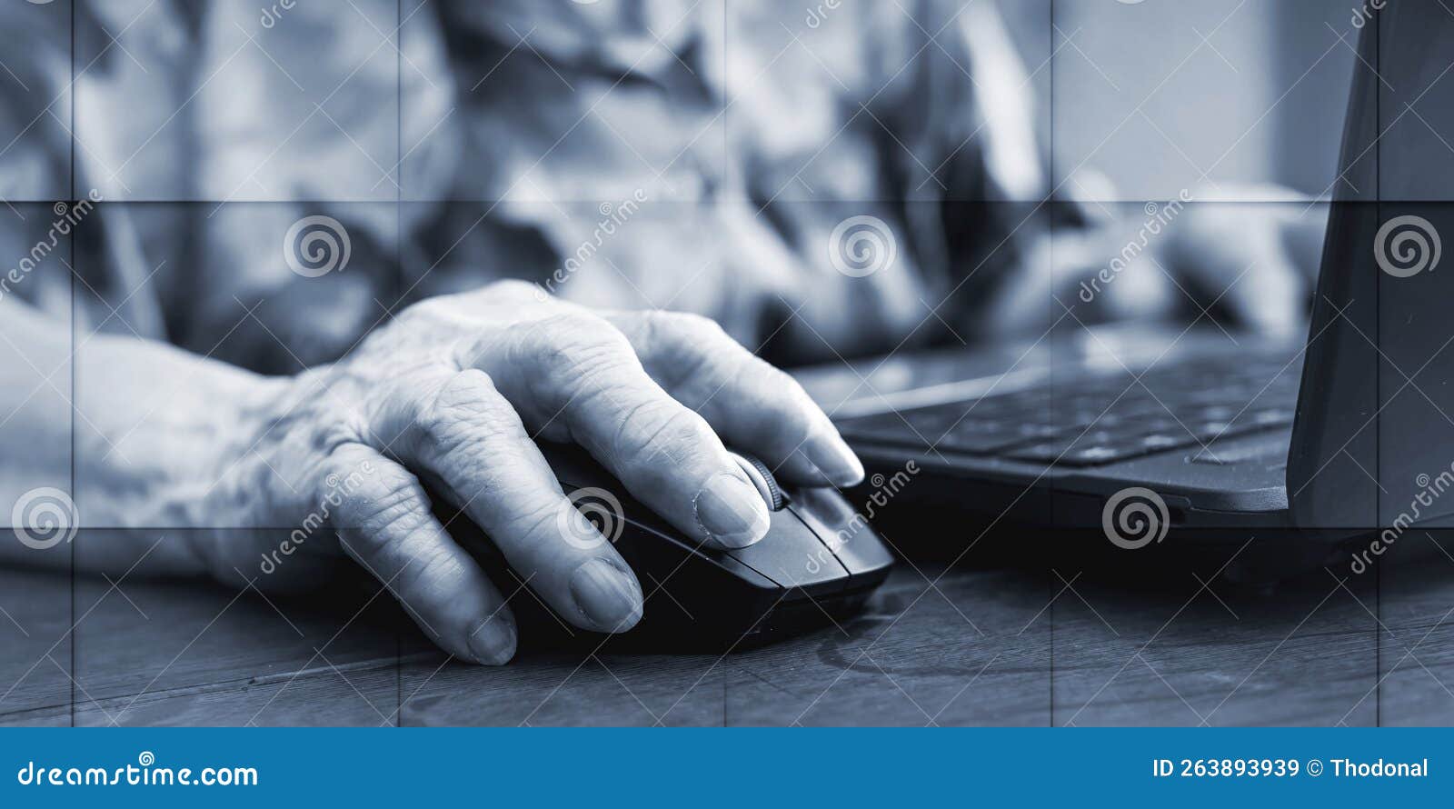 Senior Hand Using the Mouse of a Computer, Geometric Pattern Stock ...