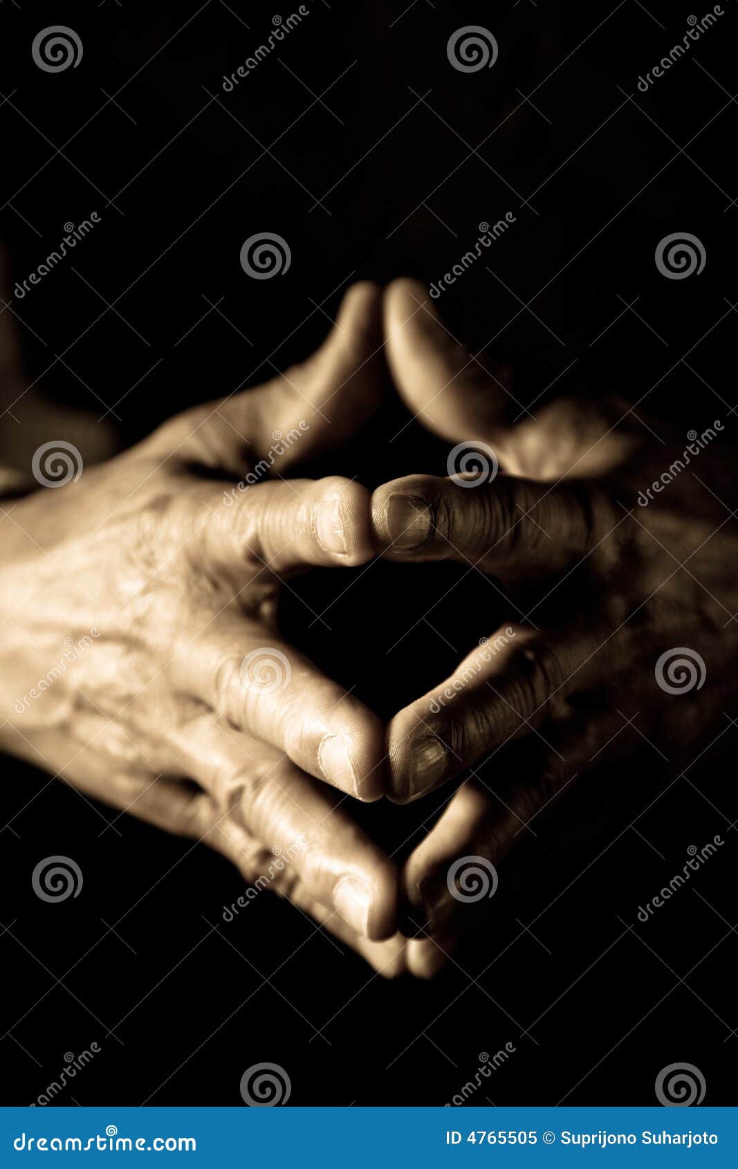 Senior hands stock image. Image of contemplate, sepia - 4765505
