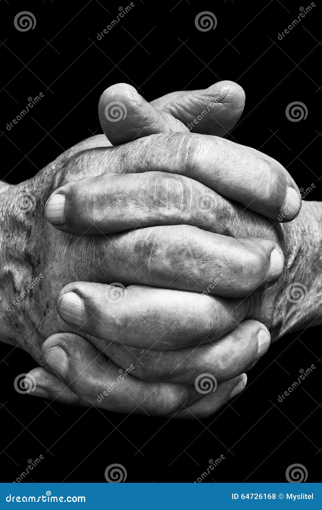 Senior hands stock photo. Image of isolated, close, loof - 64726168