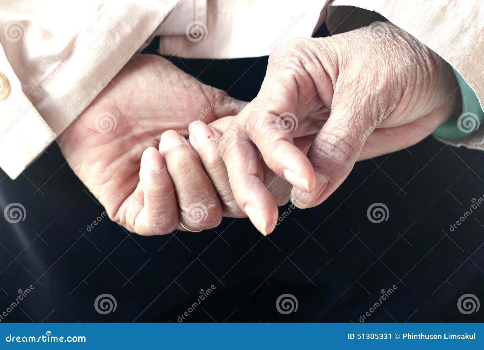 Senior with hands stock image. Image of grandparent, grandmother - 51305331