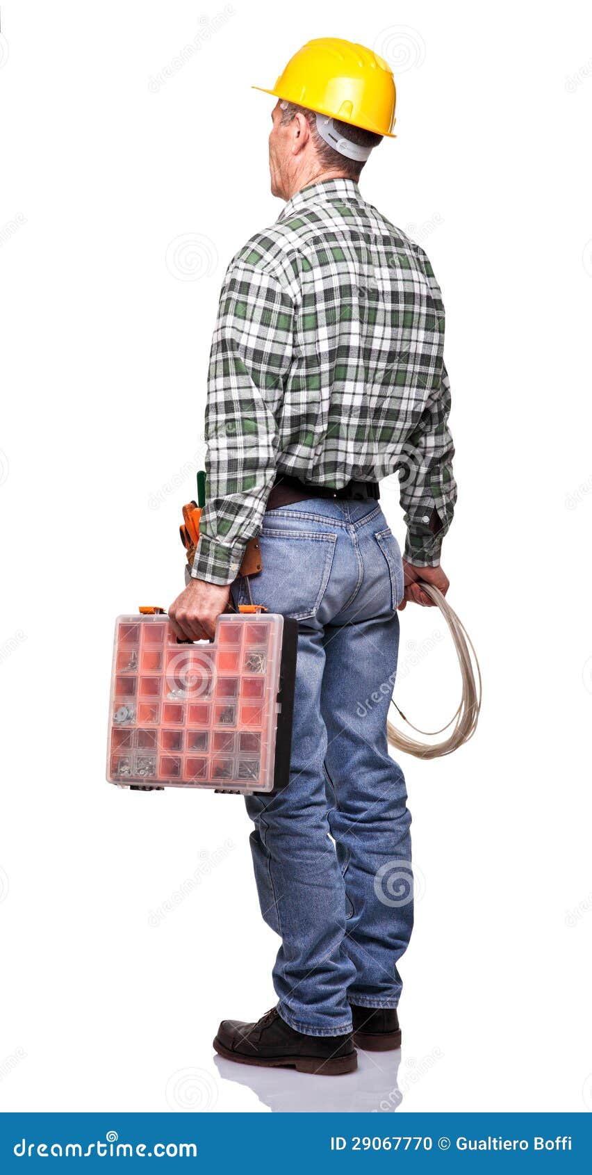 Senior handyman stock photo. Image of standing, portrait - 29067770
