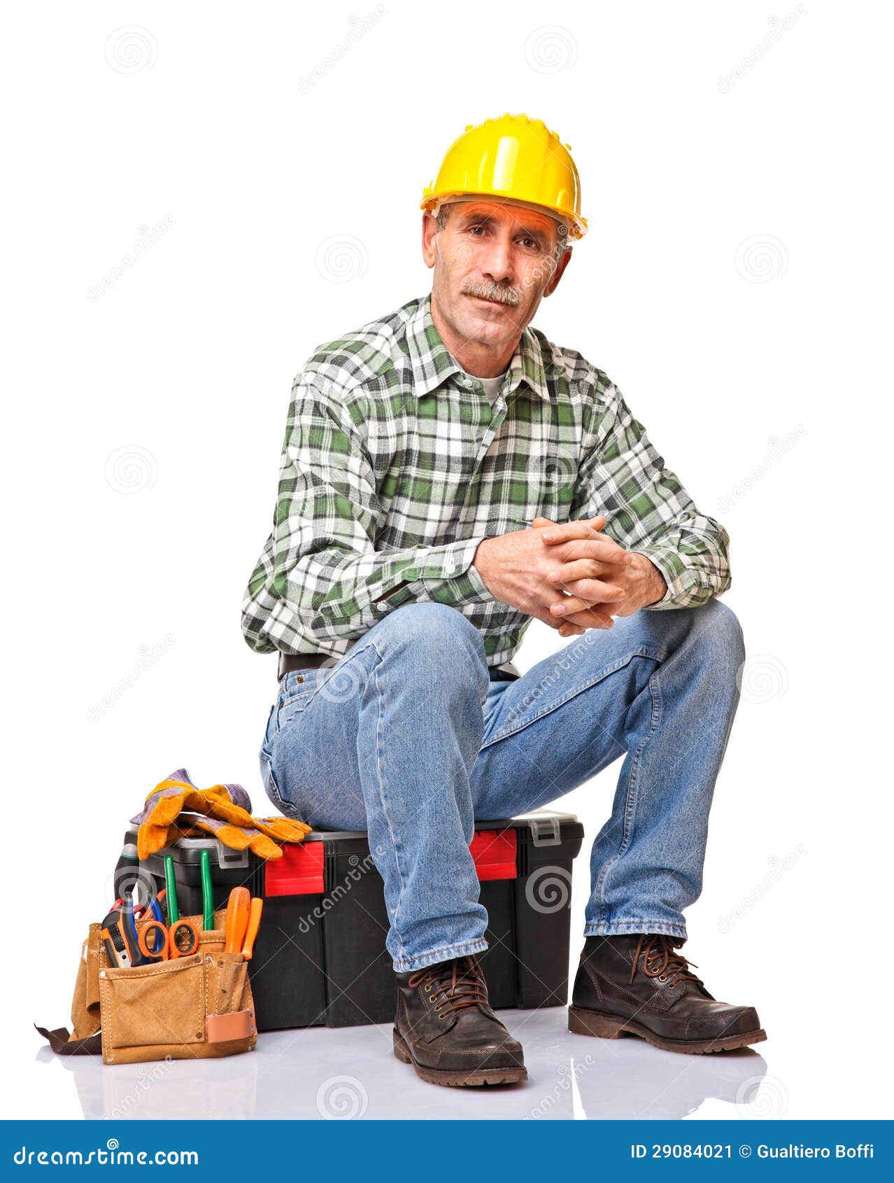 Senior handyman stock image. Image of person, toolbelt - 29084021