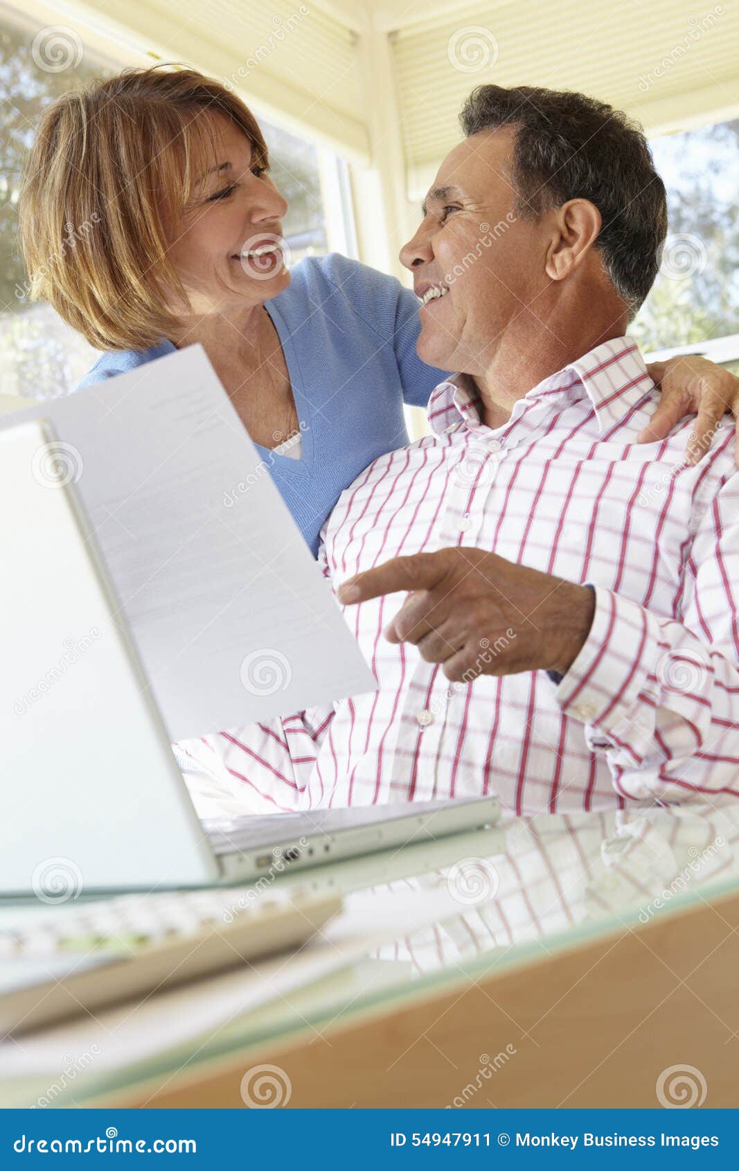 Senior Hispanic Couple Working in Home Office Stock Image - Image of ... Senior Hispanic Couple Working in Home Office Stock Image - Image of ...