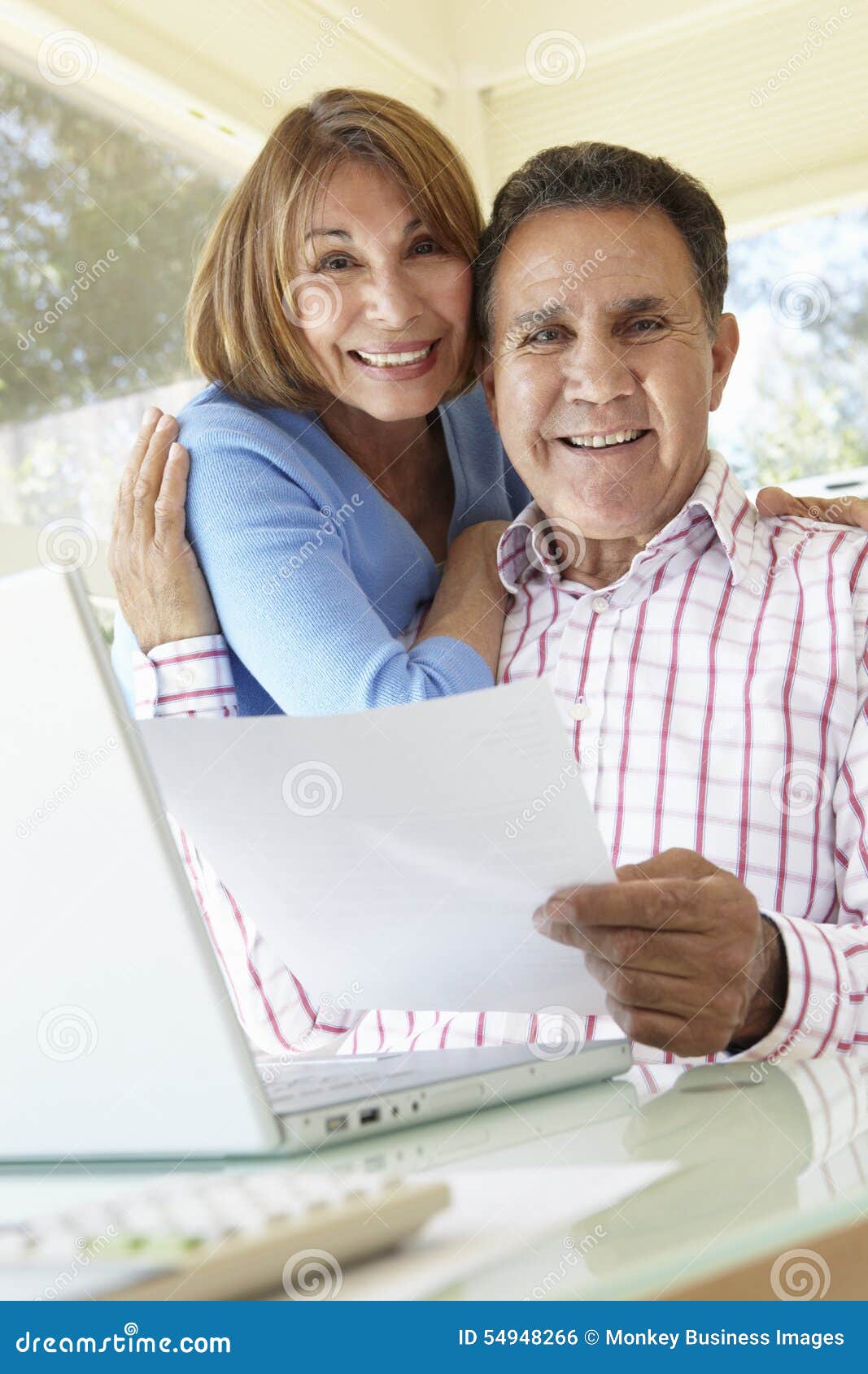 Senior Hispanic Couple Working in Home Office Stock Photo - Image of ... Senior Hispanic Couple Working in Home Office Stock Photo - Image of ...