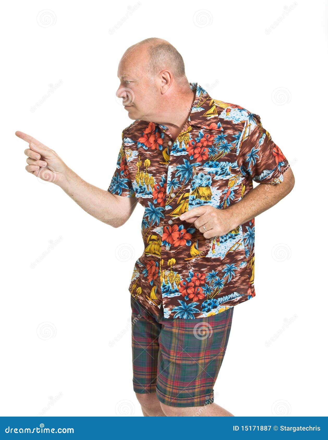 Senior on Holiday stock image. Image of balding, casual - 15171887