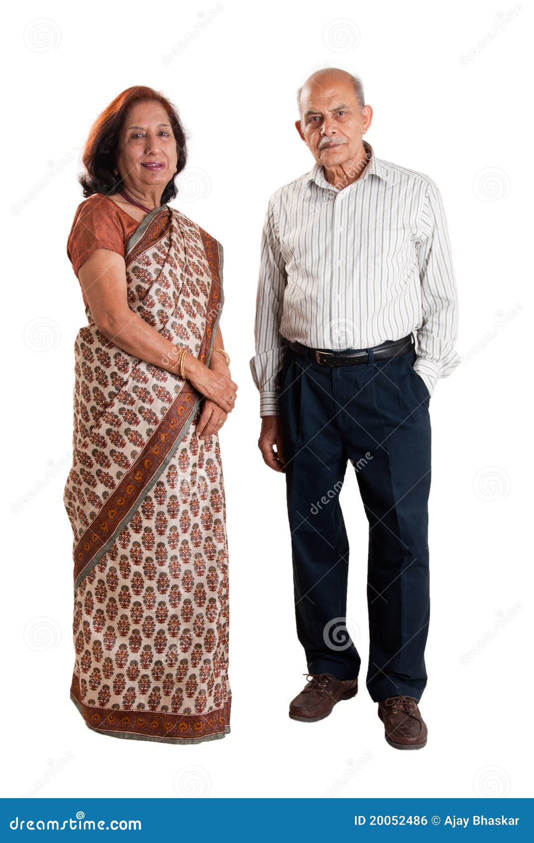 Senior Indian couple stock photo. Image of asian, standing - 20052486