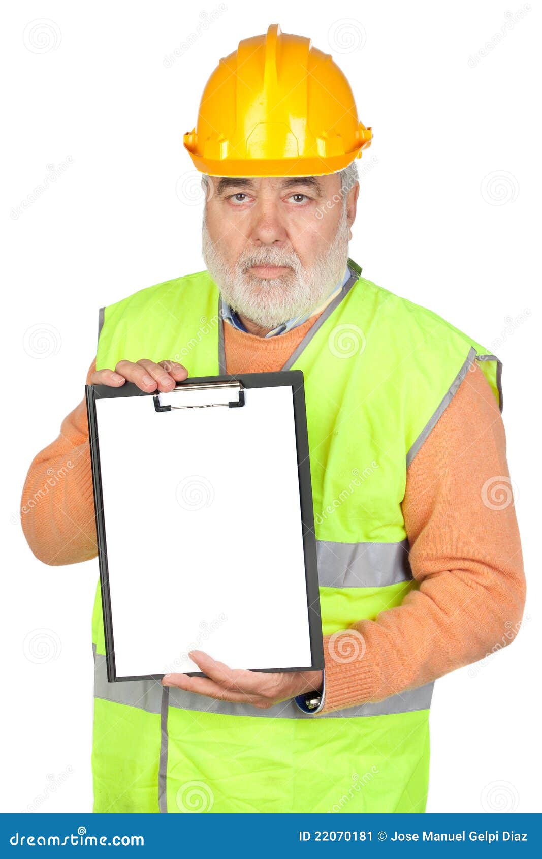 Senior Inspector with Hoary Hair Stock Image - Image of message, person ...