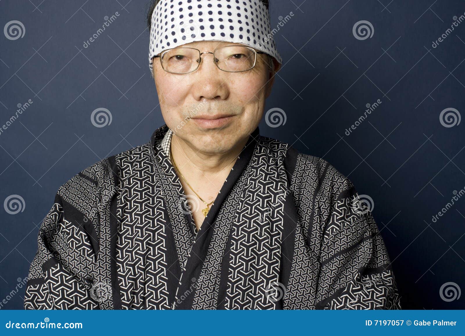 Senior Japanese Man Portrait Stock Image - Image of traditional, single ...