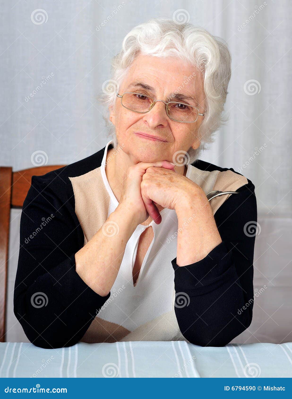 Senior lady stock photo. Image of elegant, closeup, happy - 6794590