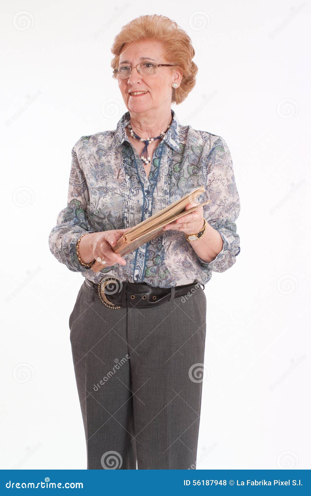 Senior lady with book stock photo. Image of lifestyle - 56187948