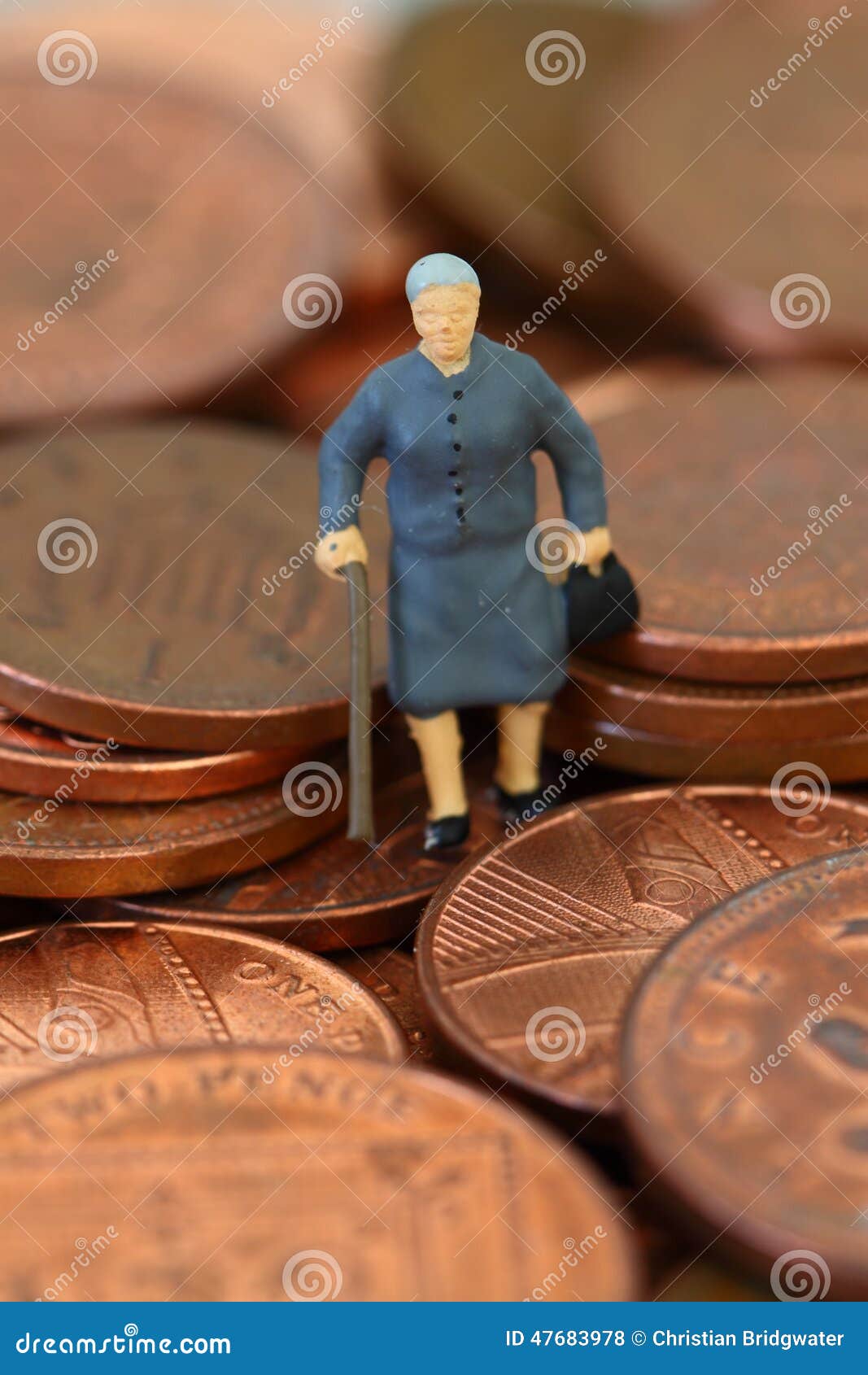 Senior lady coins a stock photo. Image of coins, model - 47683978