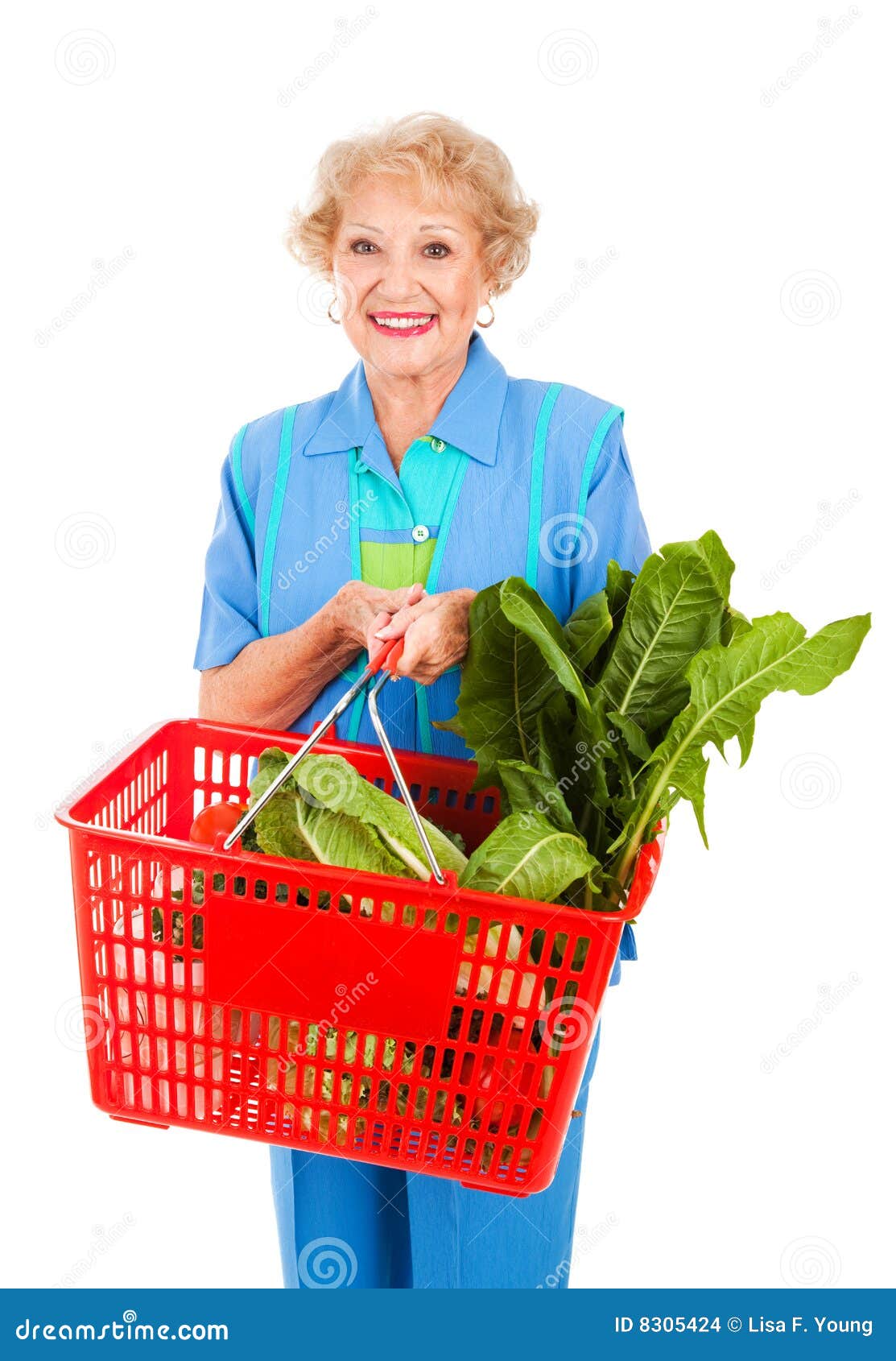Senior Lady Grocery Shopping Stock Photo - Image of leafy, person: 8305424