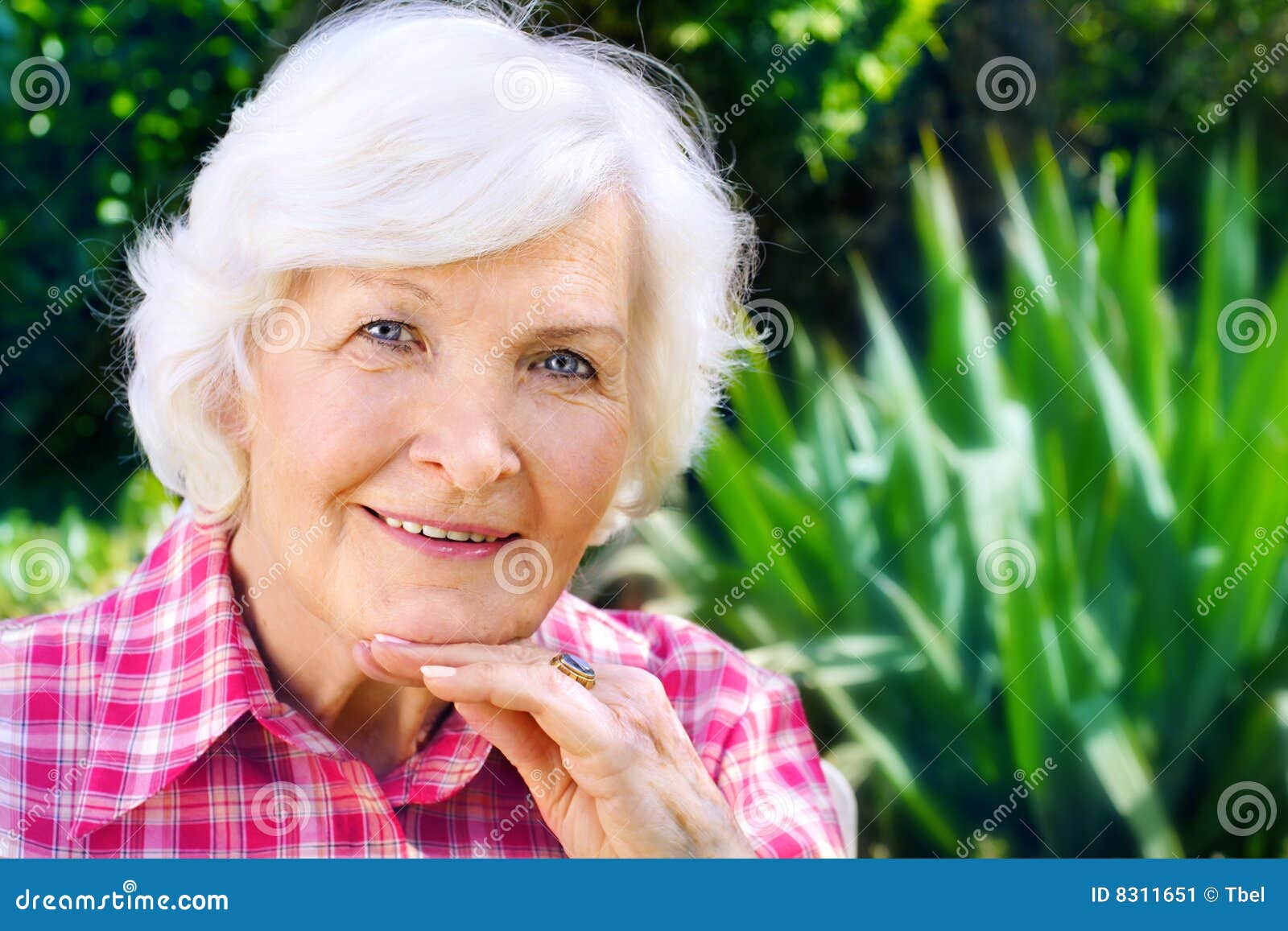 Senior lady outdoor stock image. Image of beauty, woman - 8311651