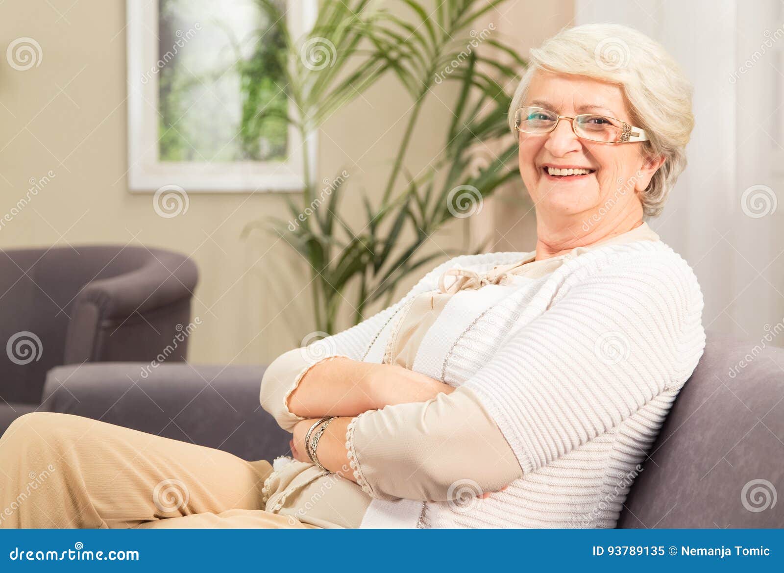 Senior Lady stock image. Image of happy, pensioner, beauty - 93789135