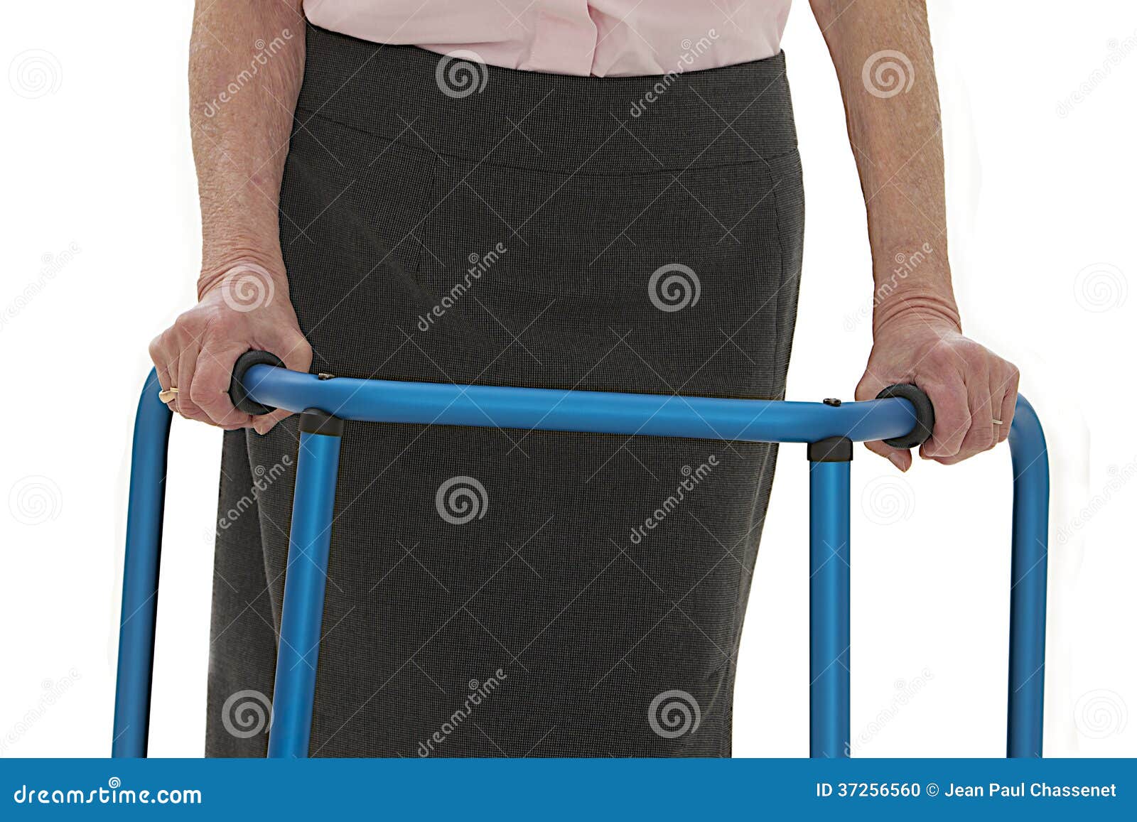 Senior lady with a walker stock photo. Image of asian - 37256560