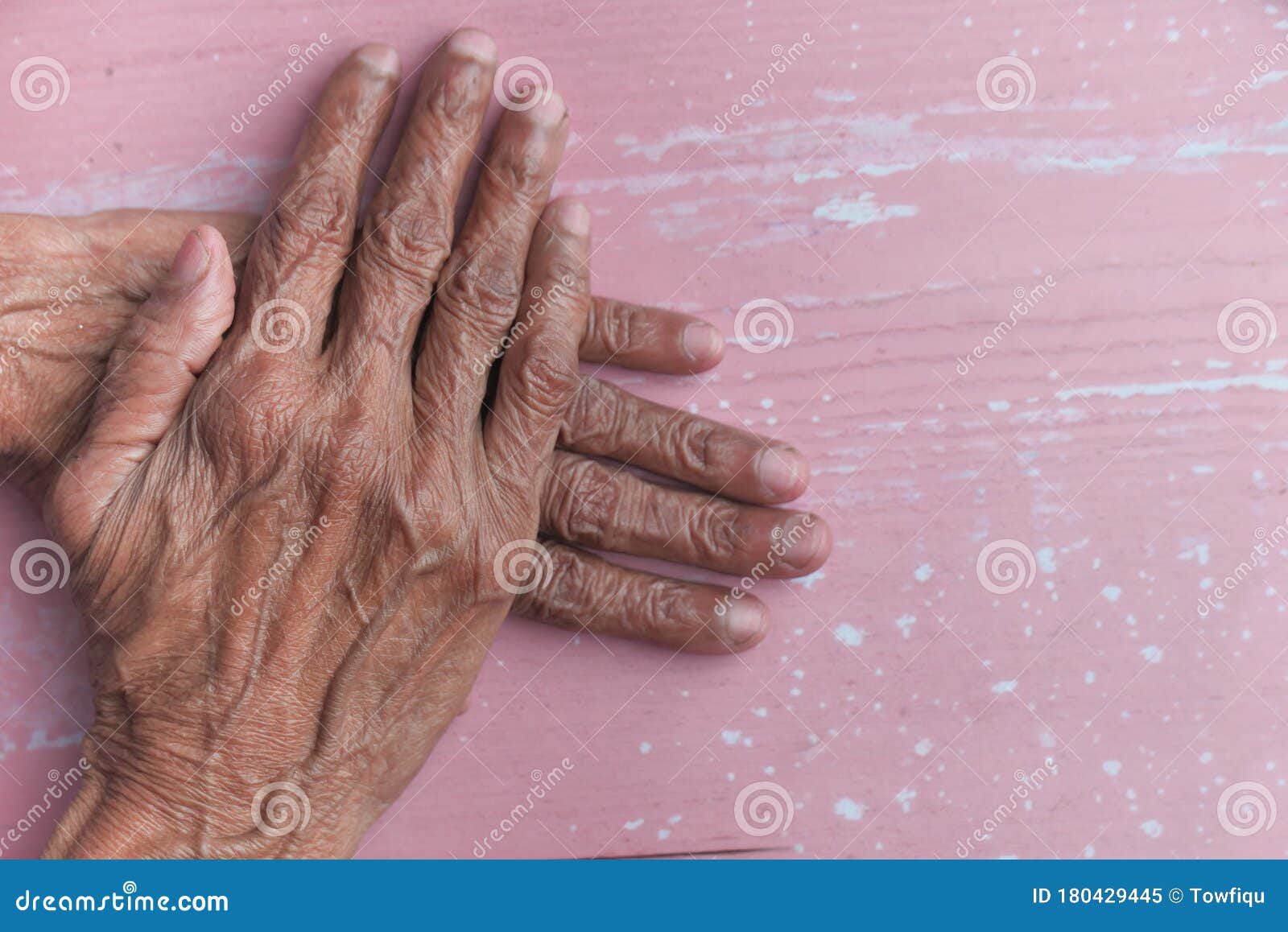 Senior Lady Wrinkled Hand with Copy Space. Stock Image - Image of ...