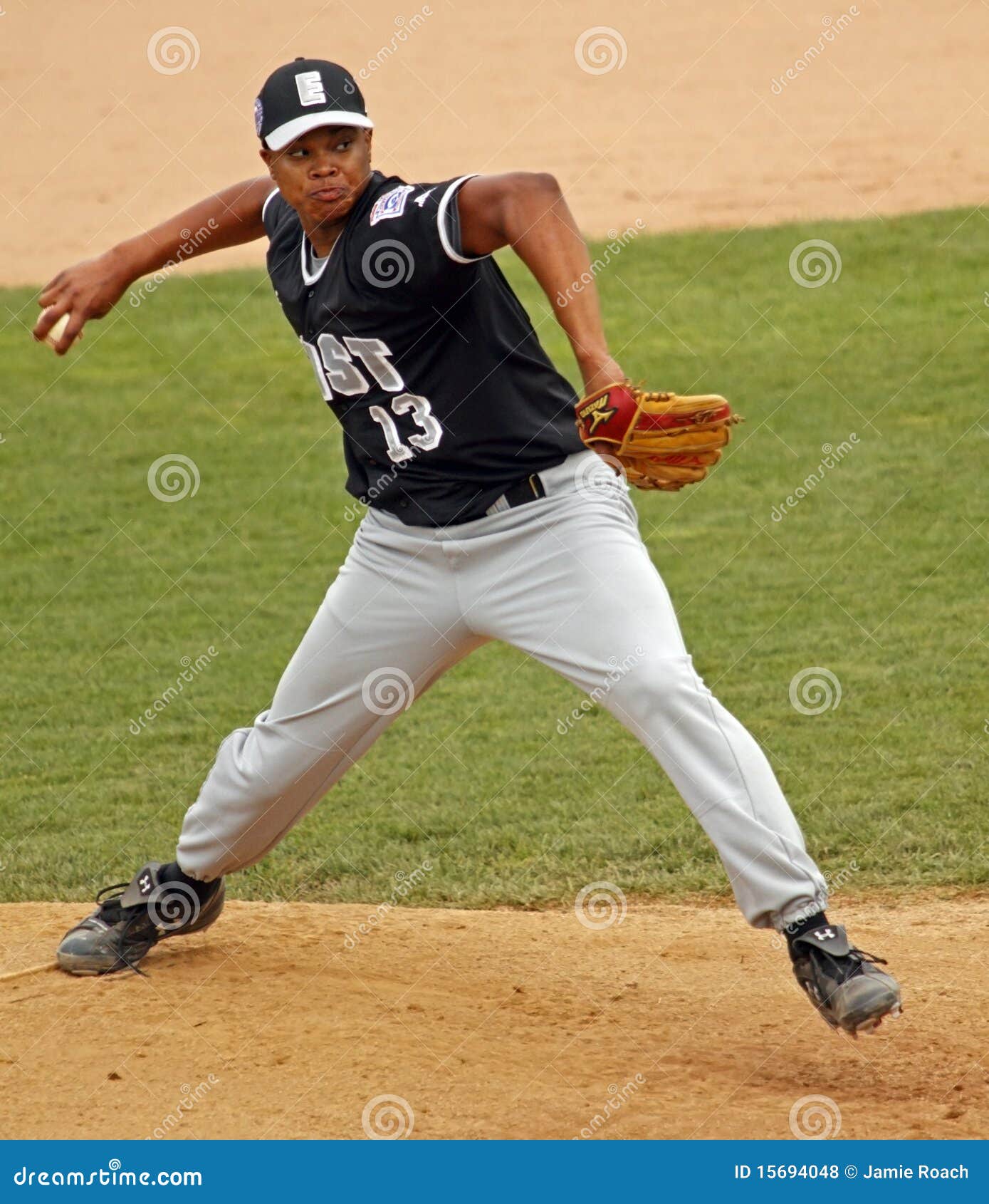 Senior League Baseball World Series Jersey Pitcher Editorial Stock ...