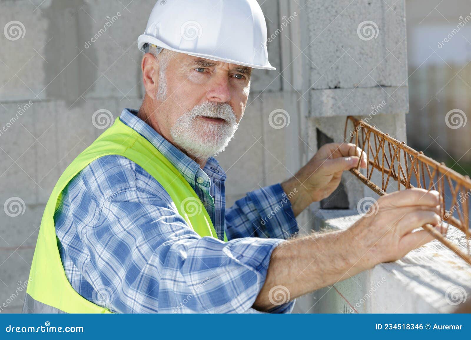 Senior Male Builder Foreman Stock Photo - Image of constructionworker ...
