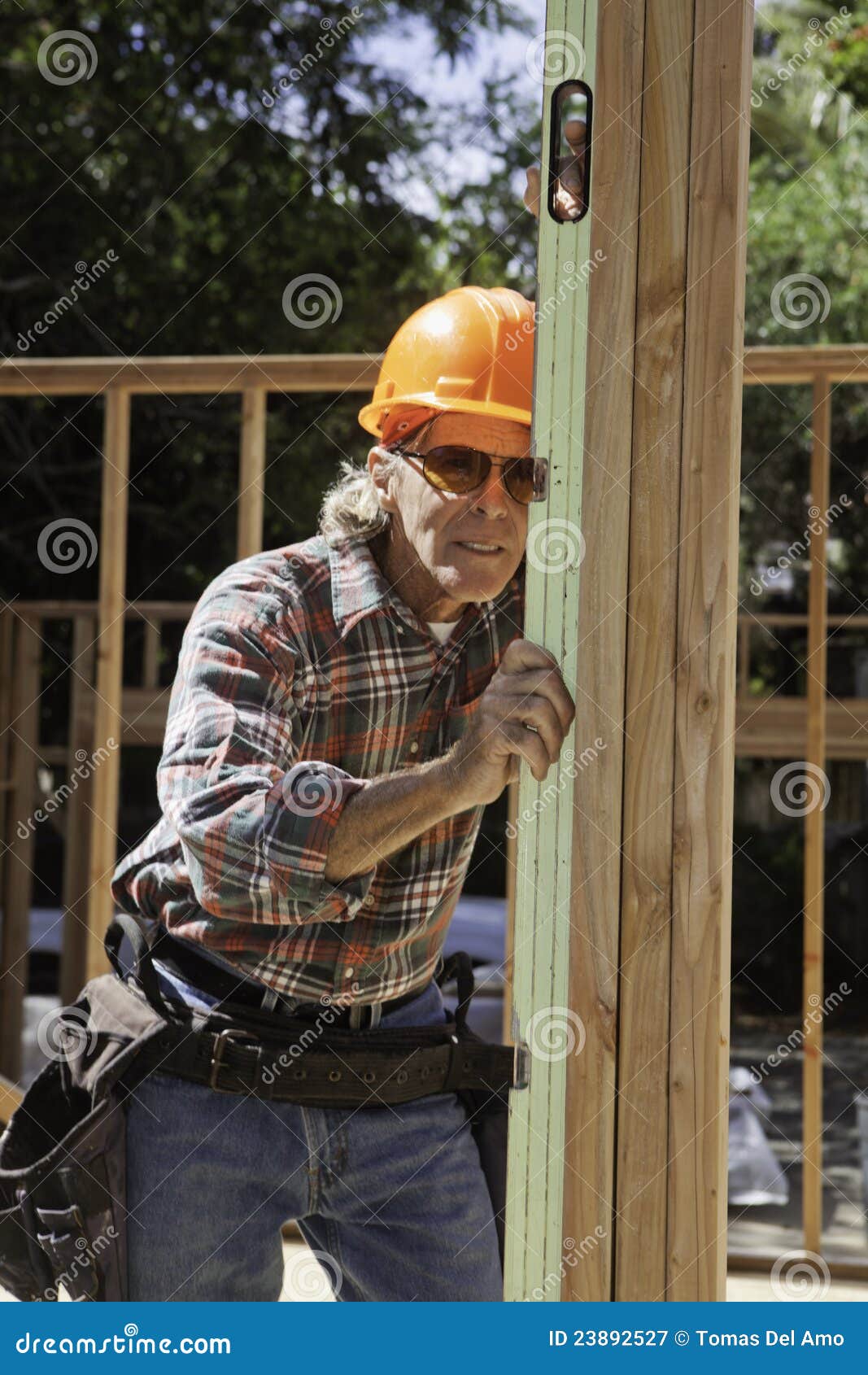 Senior Male Construction Worker Stock Image - Image of hard ...