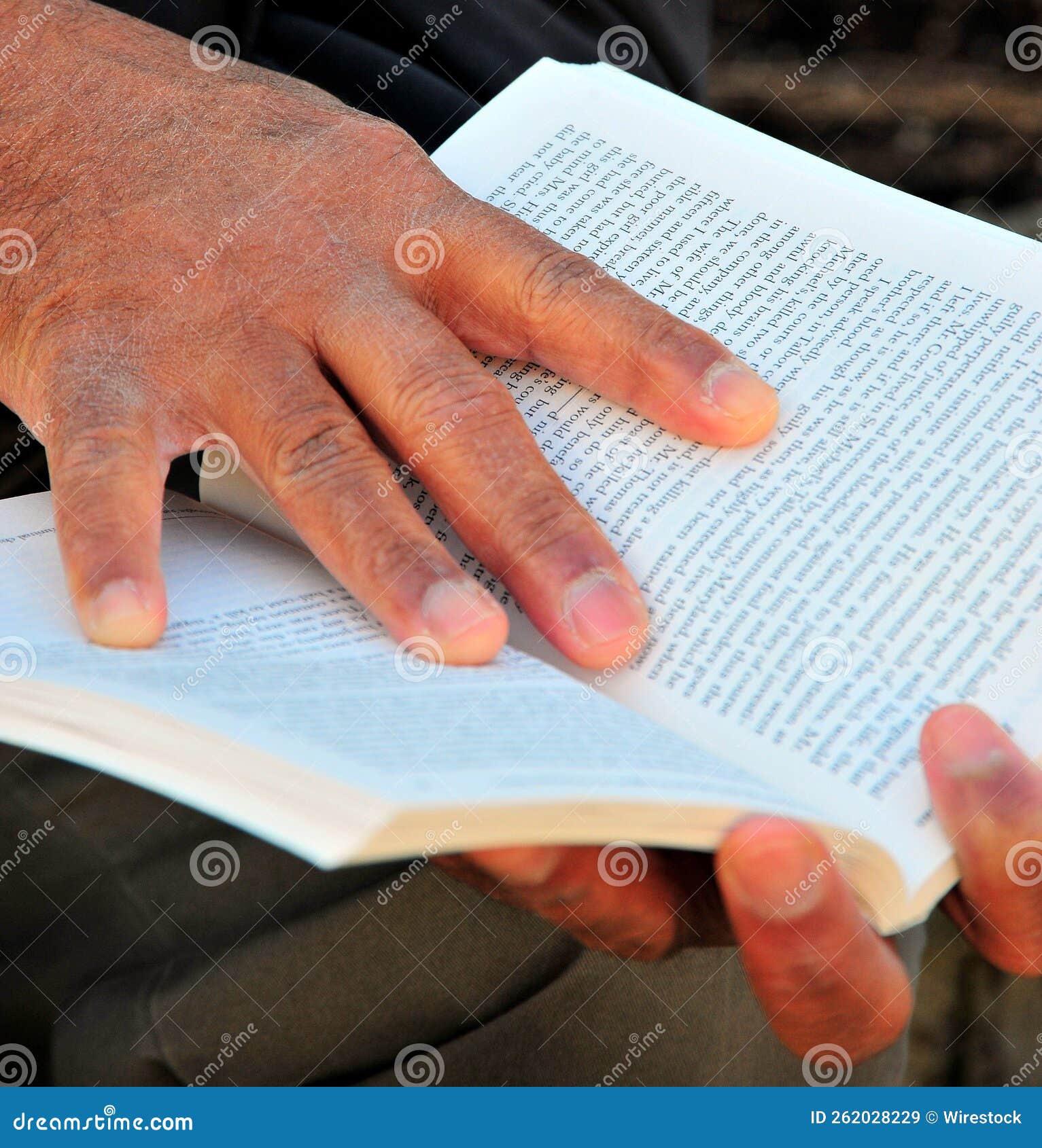 Senior Male Hands Holding a Book Editorial Stock Image - Image of ...