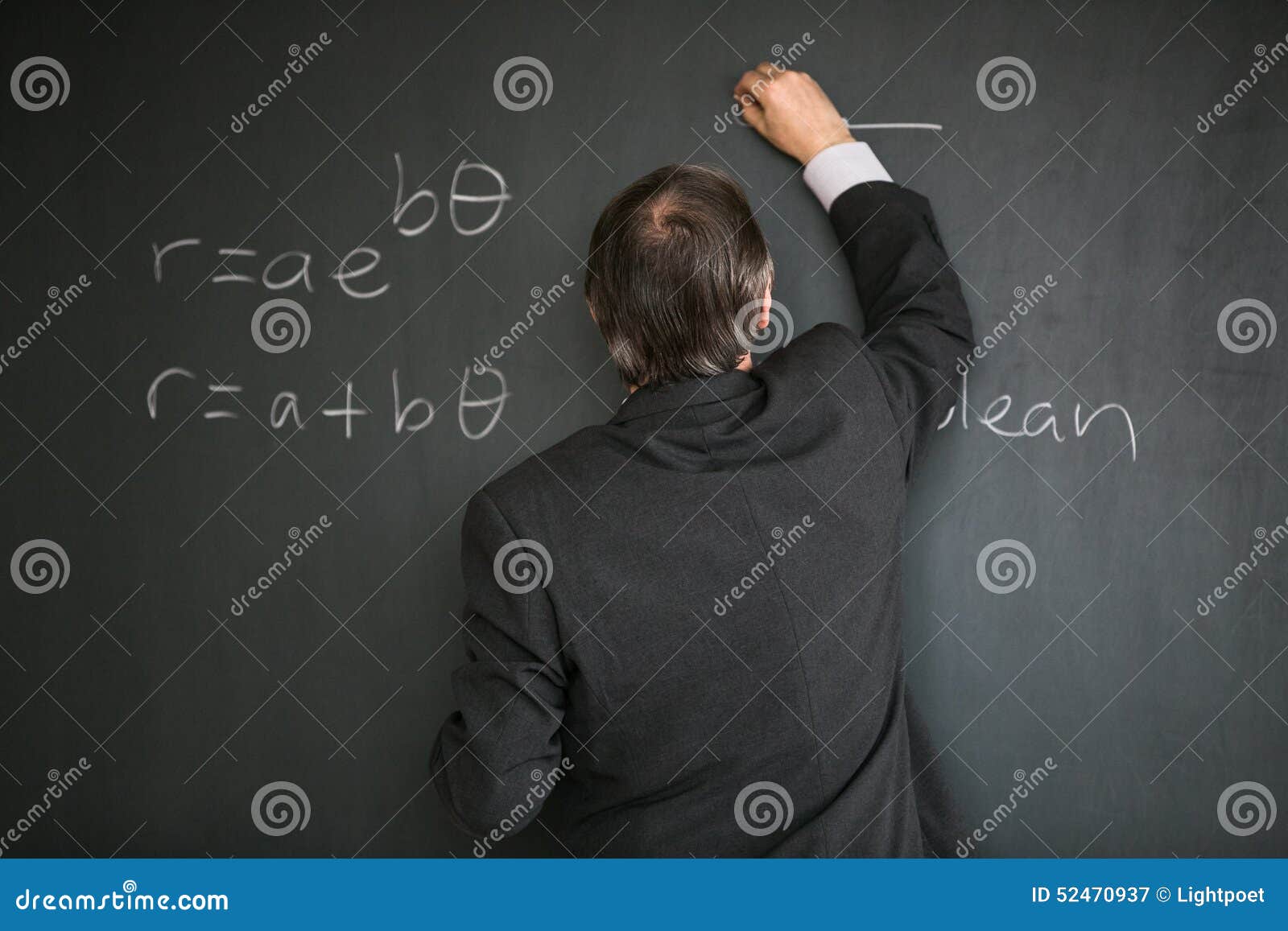 Senior Male Teacher Teaching Mathematics Stock Image - Image of ...
