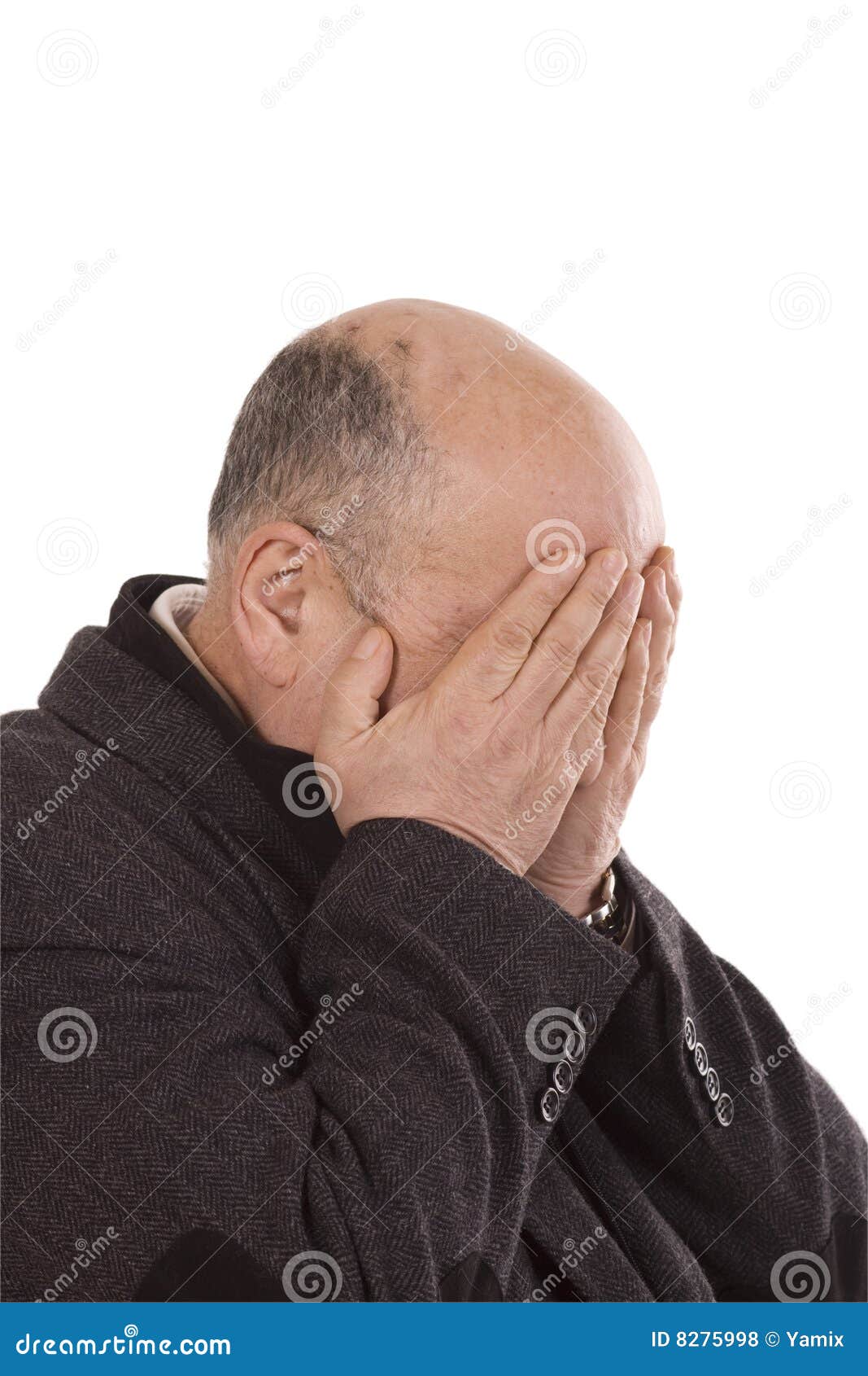 Senior man stock photo. Image of face, expression, hopelessness - 8275998