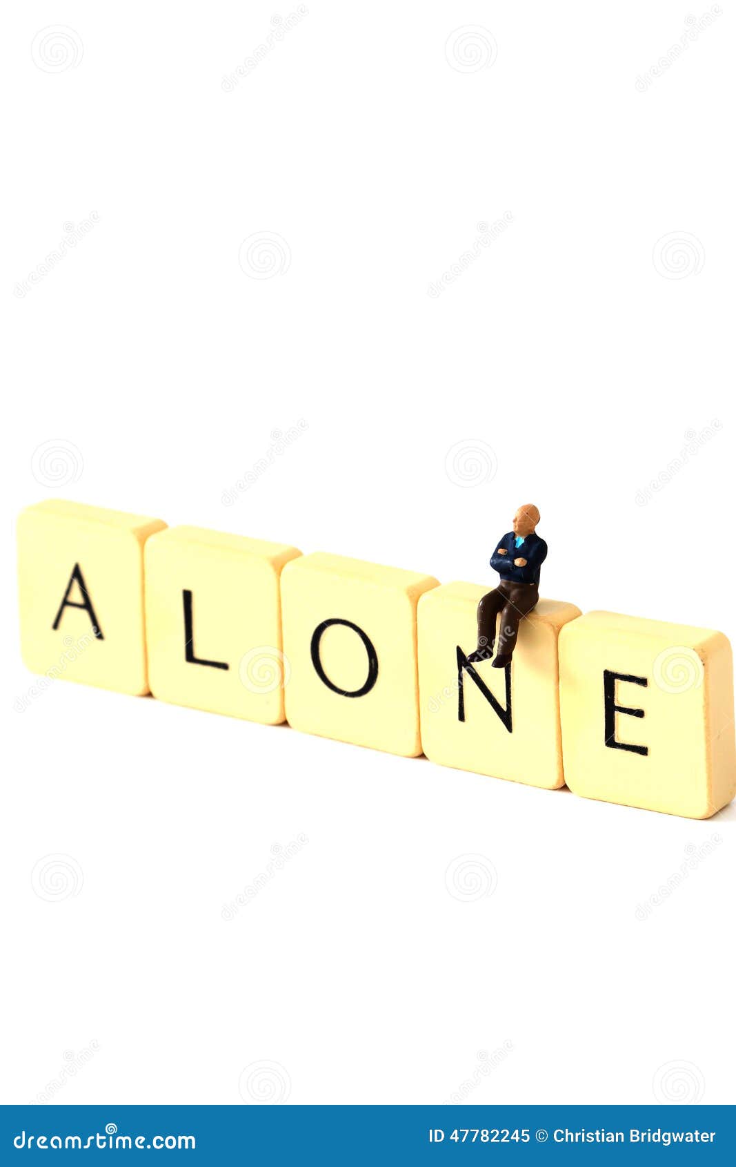 Senior man alone B stock image. Image of senior, miniature - 47782245
