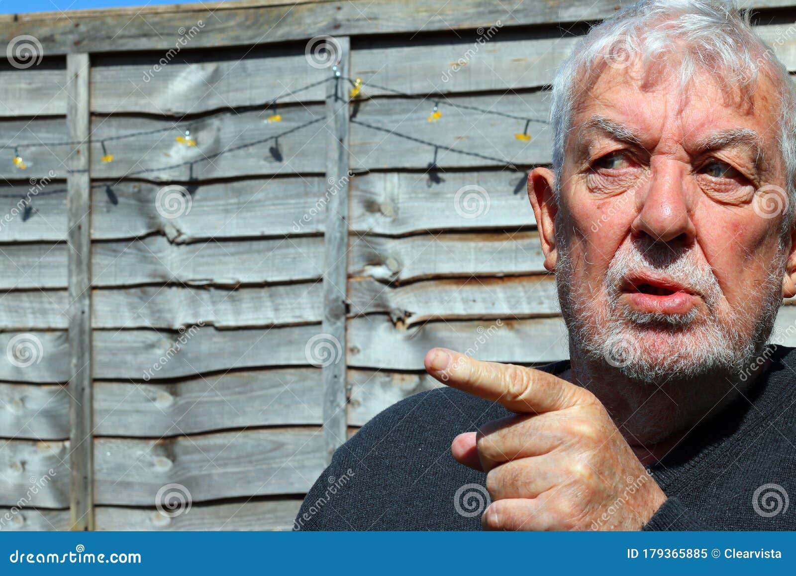 Senior Man Leading Being Assertive. Stock Image - Image of assertive ...