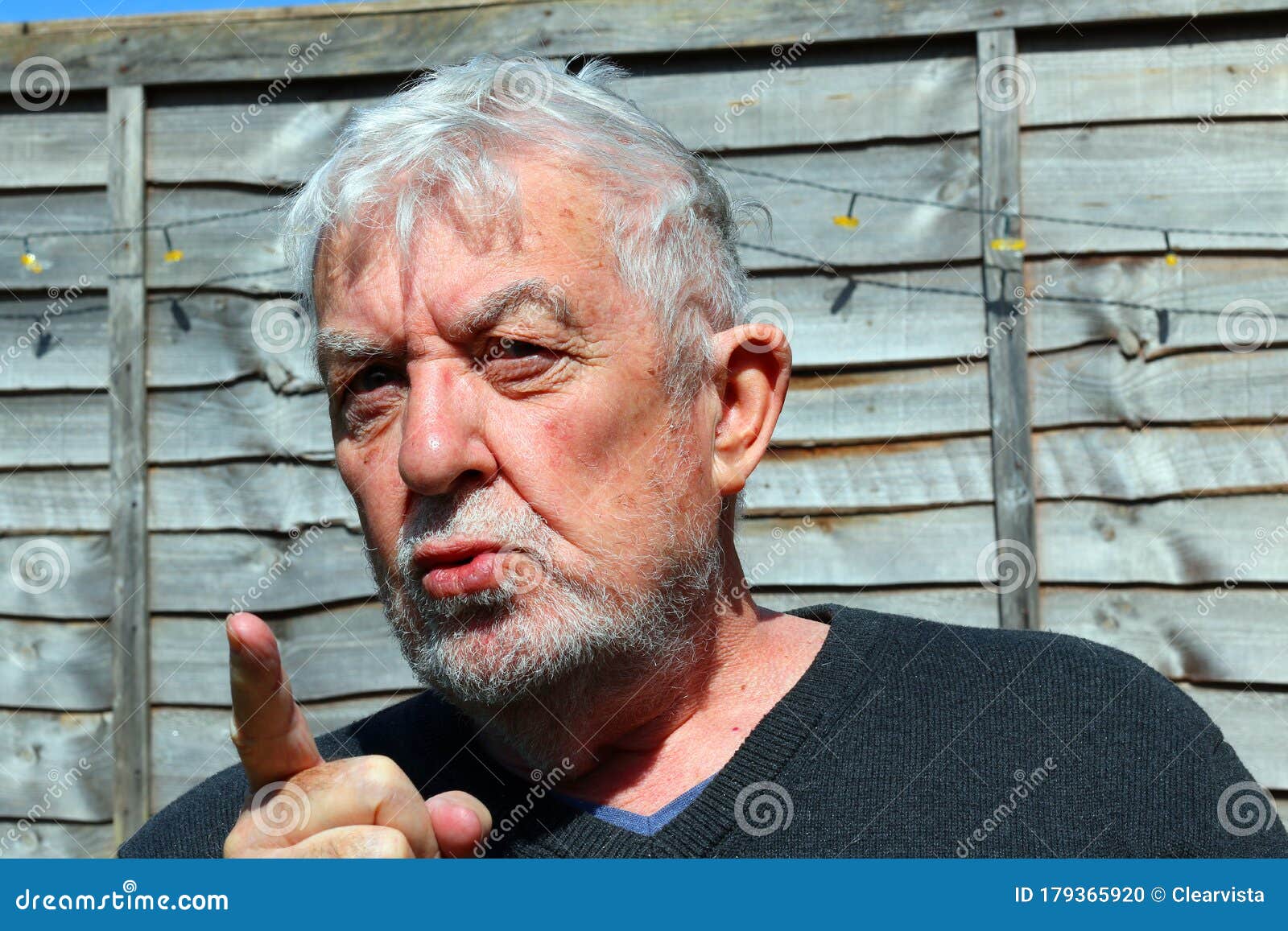 Senior Man Leading Being Assertive. Stock Photo - Image of instructions ...