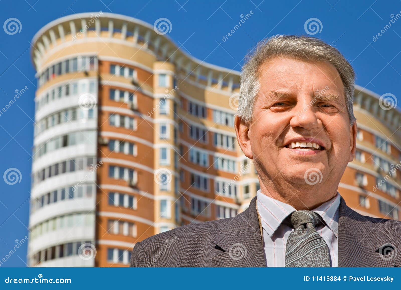 Senior man at the building stock photo. Image of eastern - 11413884