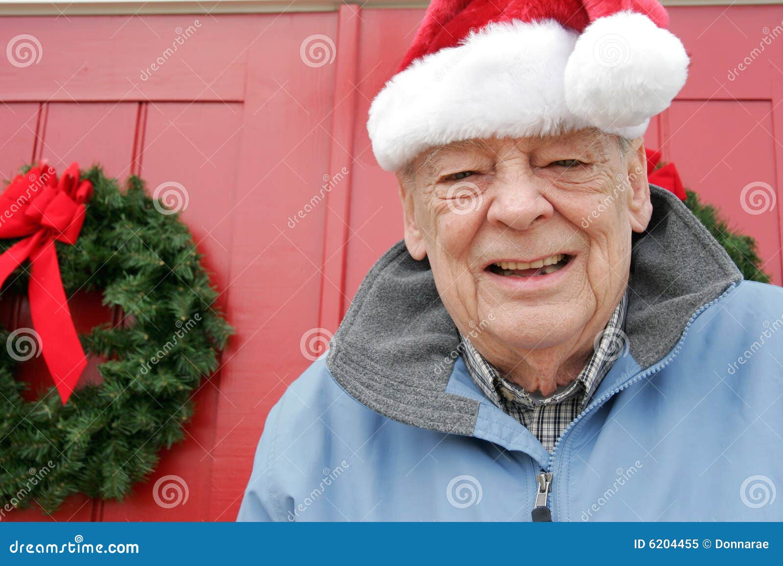 Senior Man Christmas Holidays Stock Image - Image of coat, december ...
