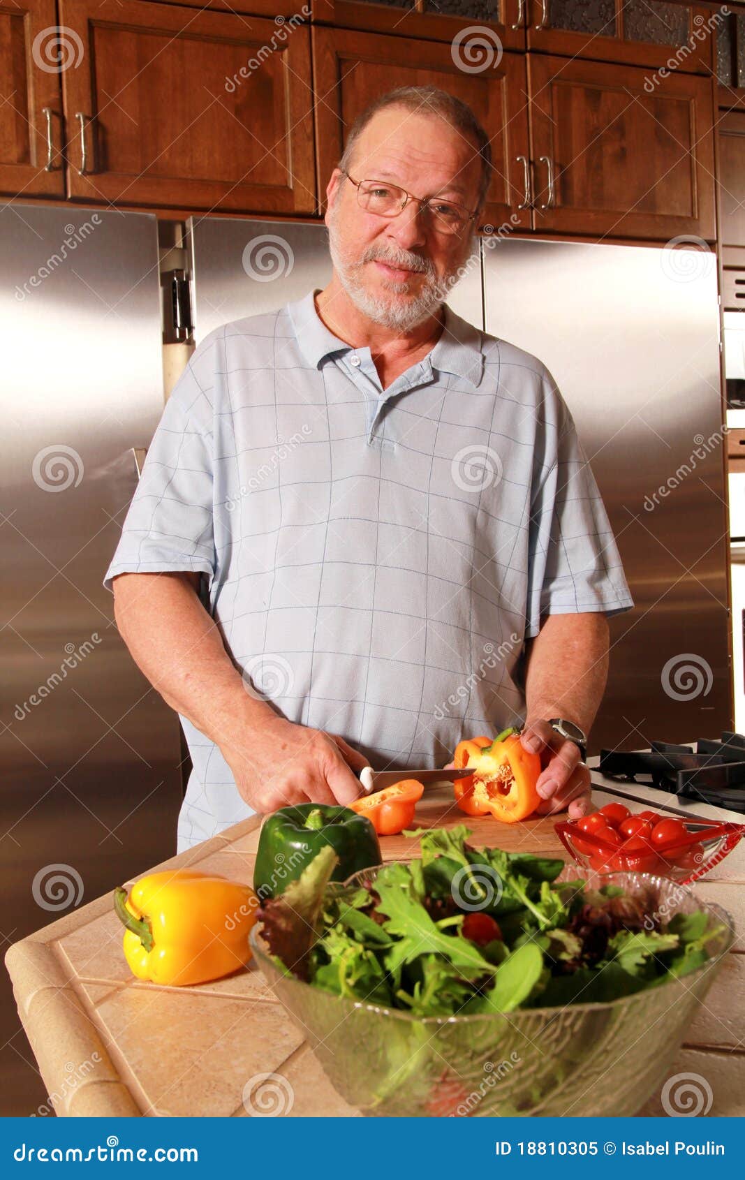Senior man cooking stock image. Image of male, tasty - 18810305