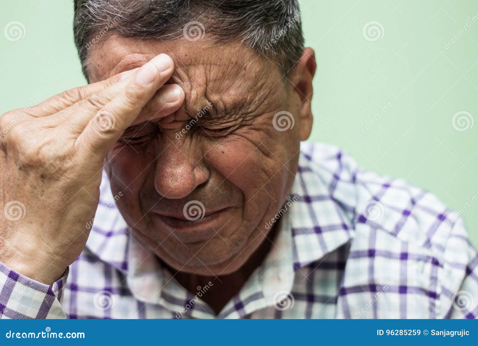 Senior man crying stock image. Image of crying, aging - 96285259