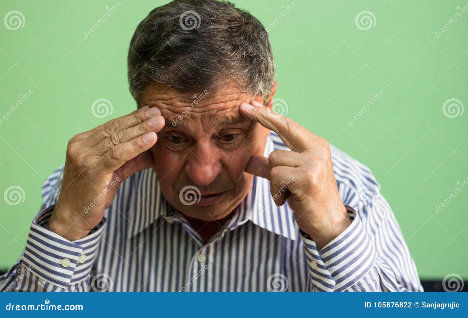 Senior man crying stock photo. Image of displeased, emotional - 105876822