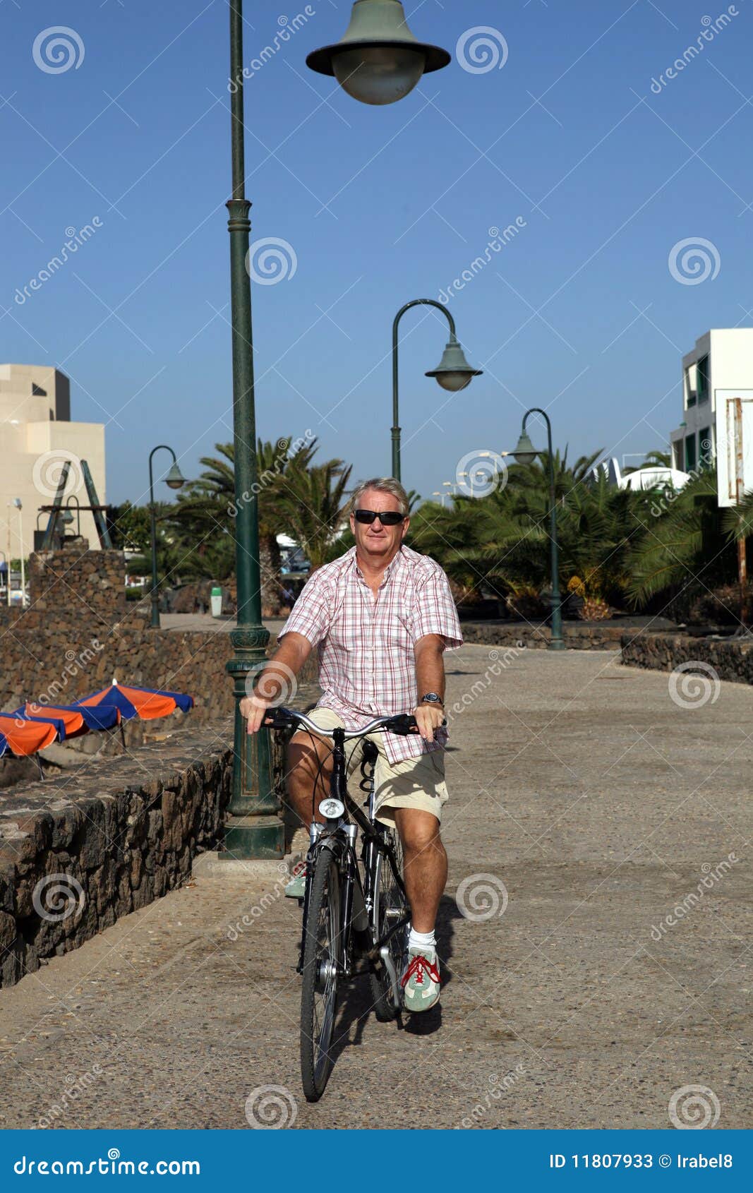 Senior Man on Cycle Ride stock image. Image of cycle - 11807933