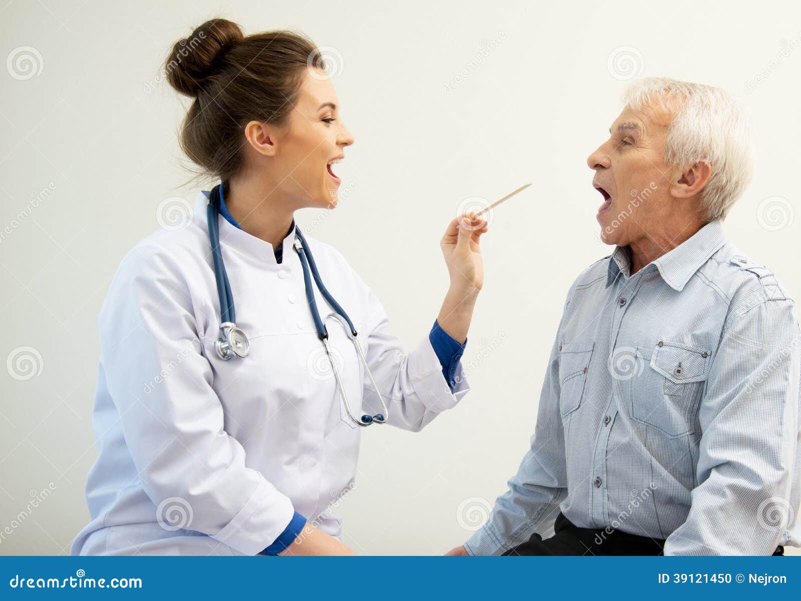 Senior Man at Doctors S Office Stock Photo - Image of elder, health ...