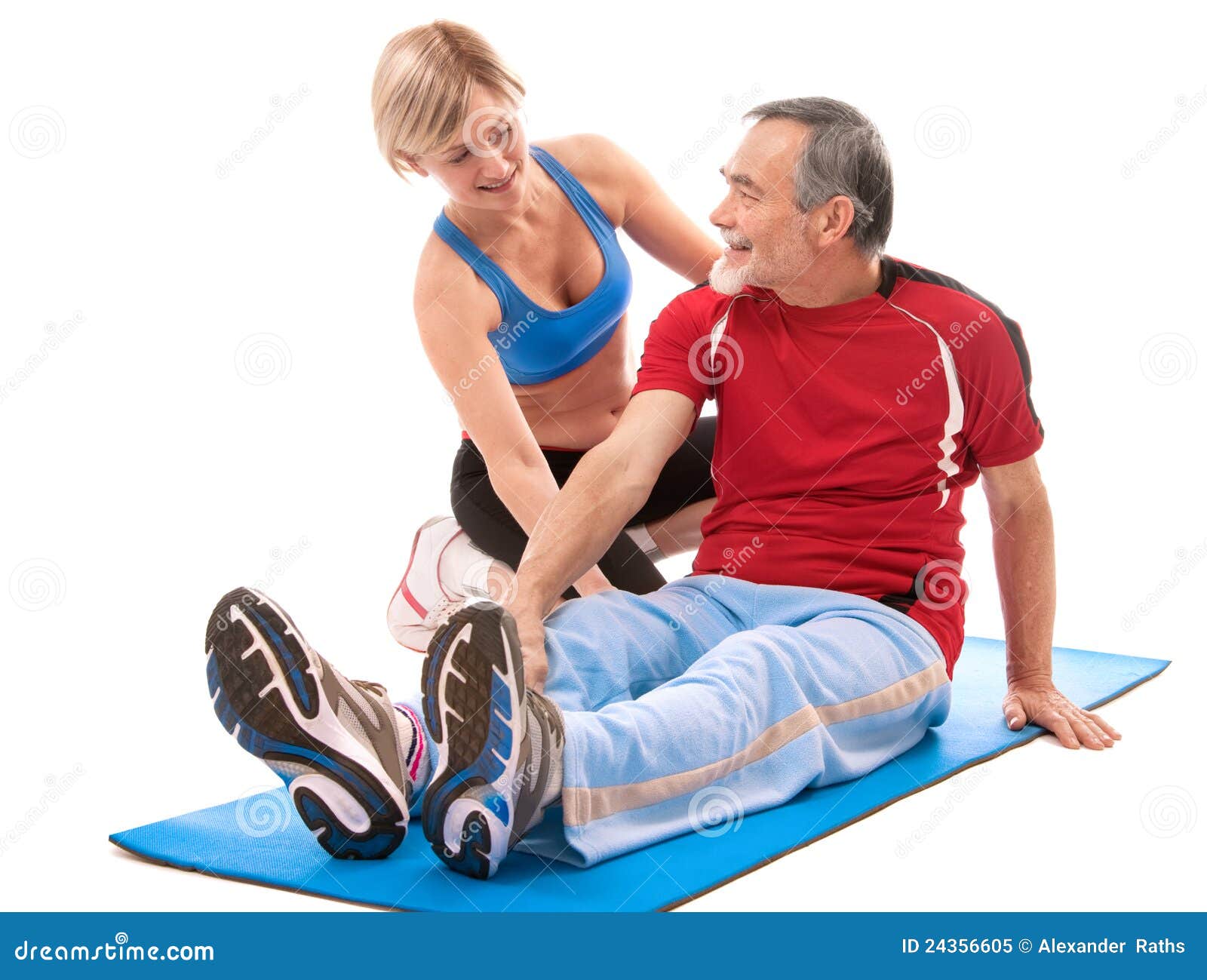 Senior Man Doing Fitness Exercise Stock Image - Image of fitness ...