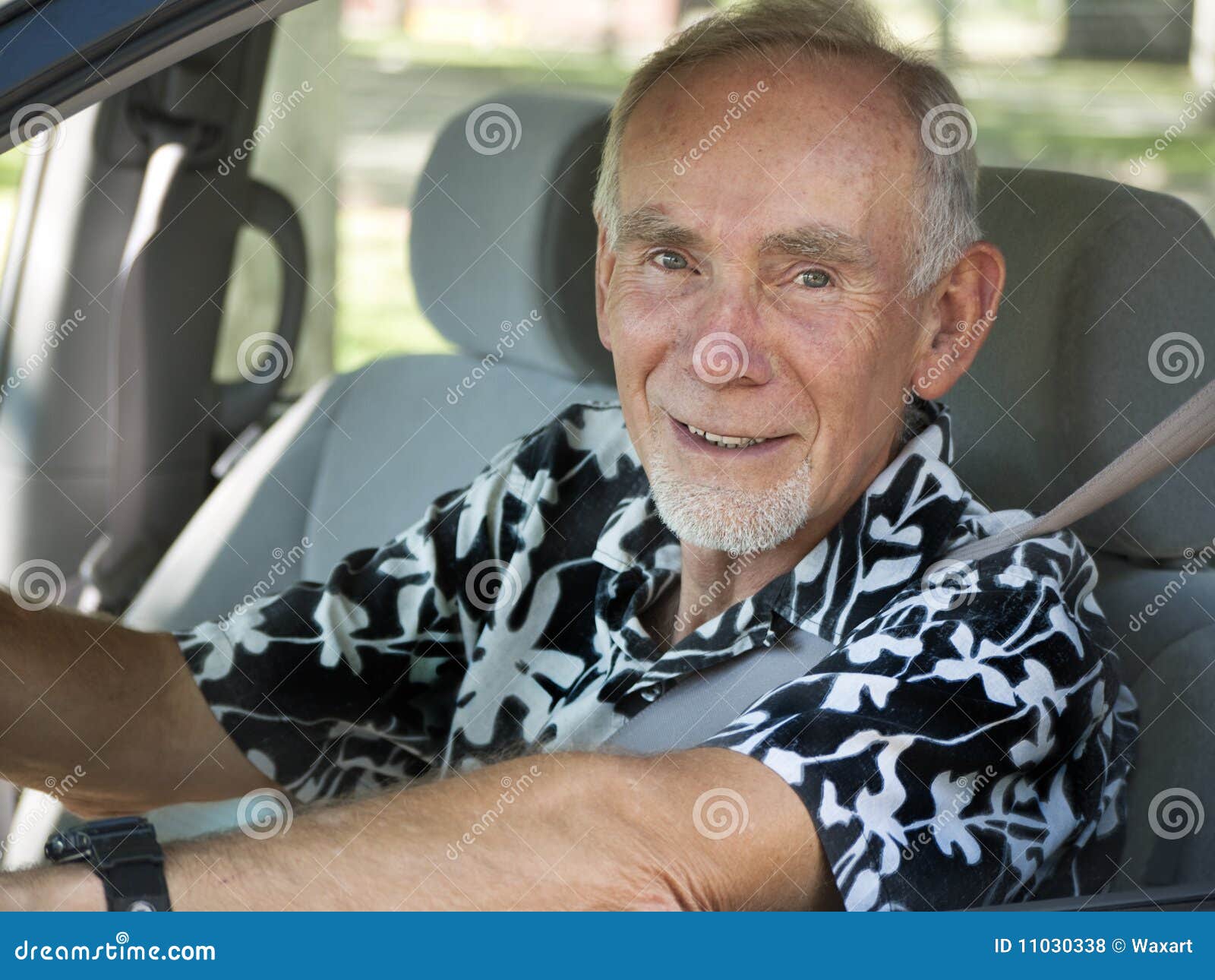 Senior man driving car stock photo. Image of retired - 11030338