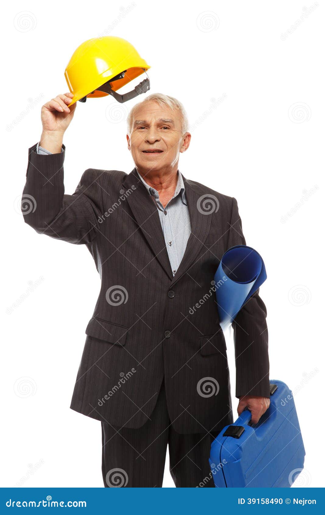 Senior man engineer stock photo. Image of architect, businessman - 39158490