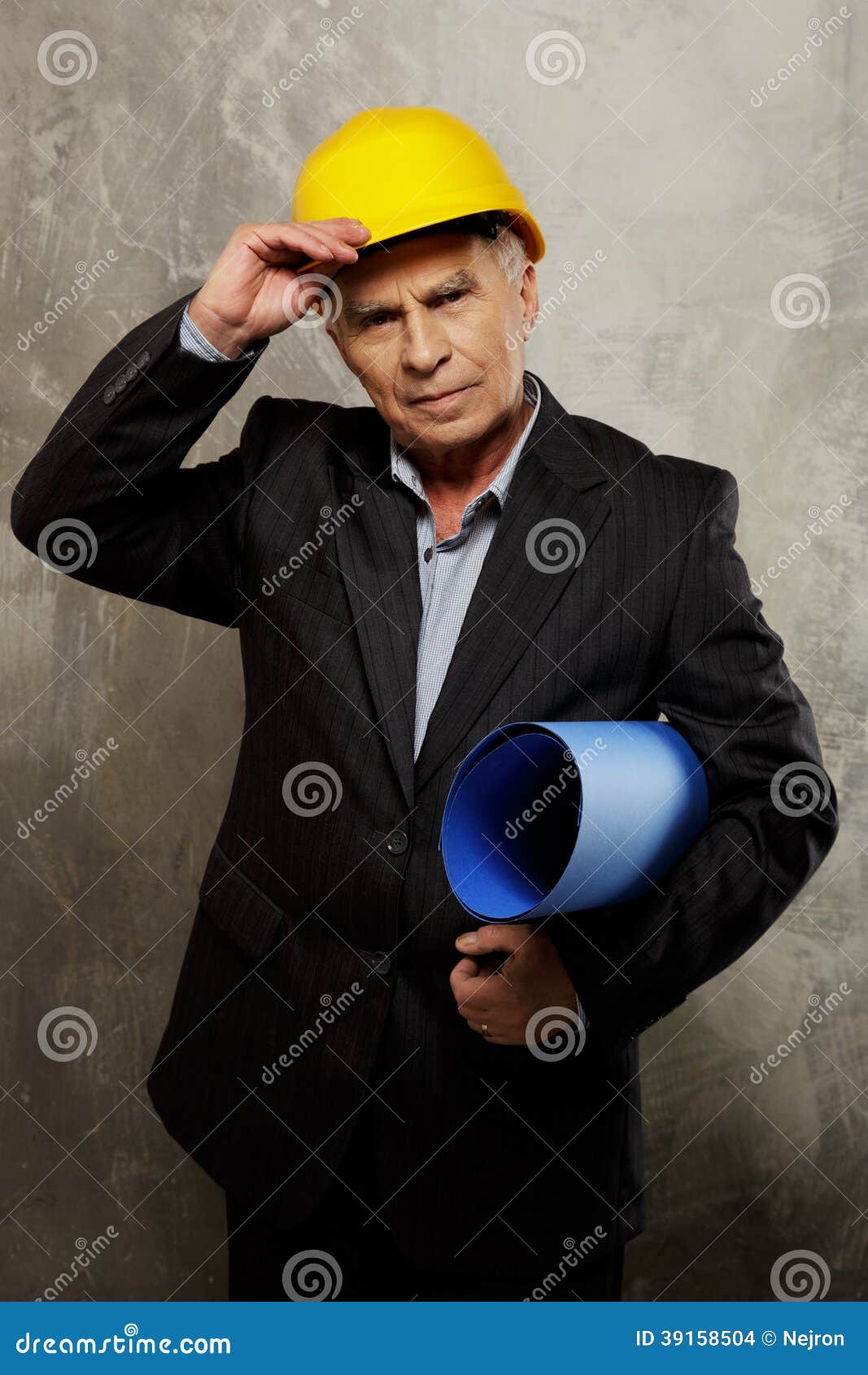 Senior man engineer stock photo. Image of confident, person - 39158504