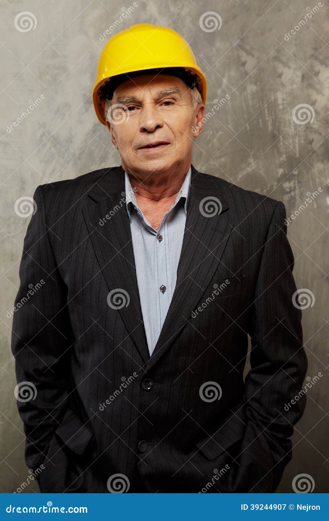 Senior man engineer stock image. Image of engineer, foreman - 39244907