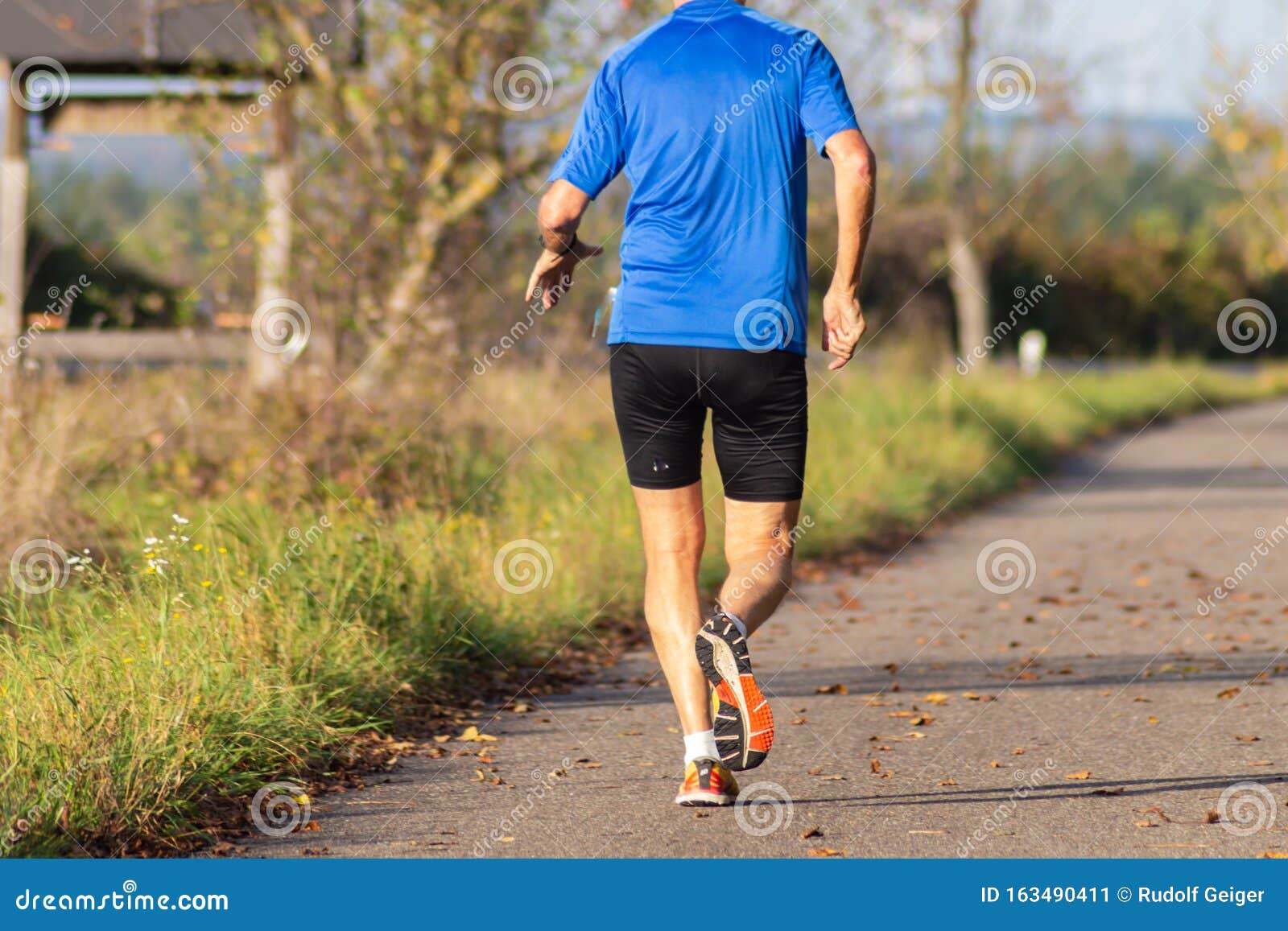 Senior Man Exercise Running Stock Image - Image of elder, sportswear ...