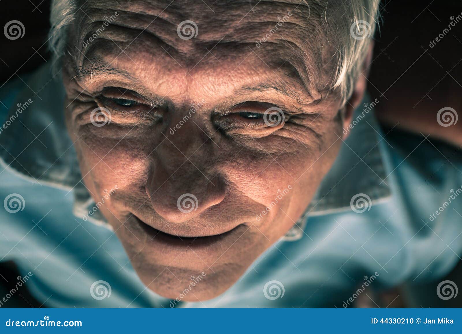 Senior man face smiling stock photo. Image of satisfied - 44330210
